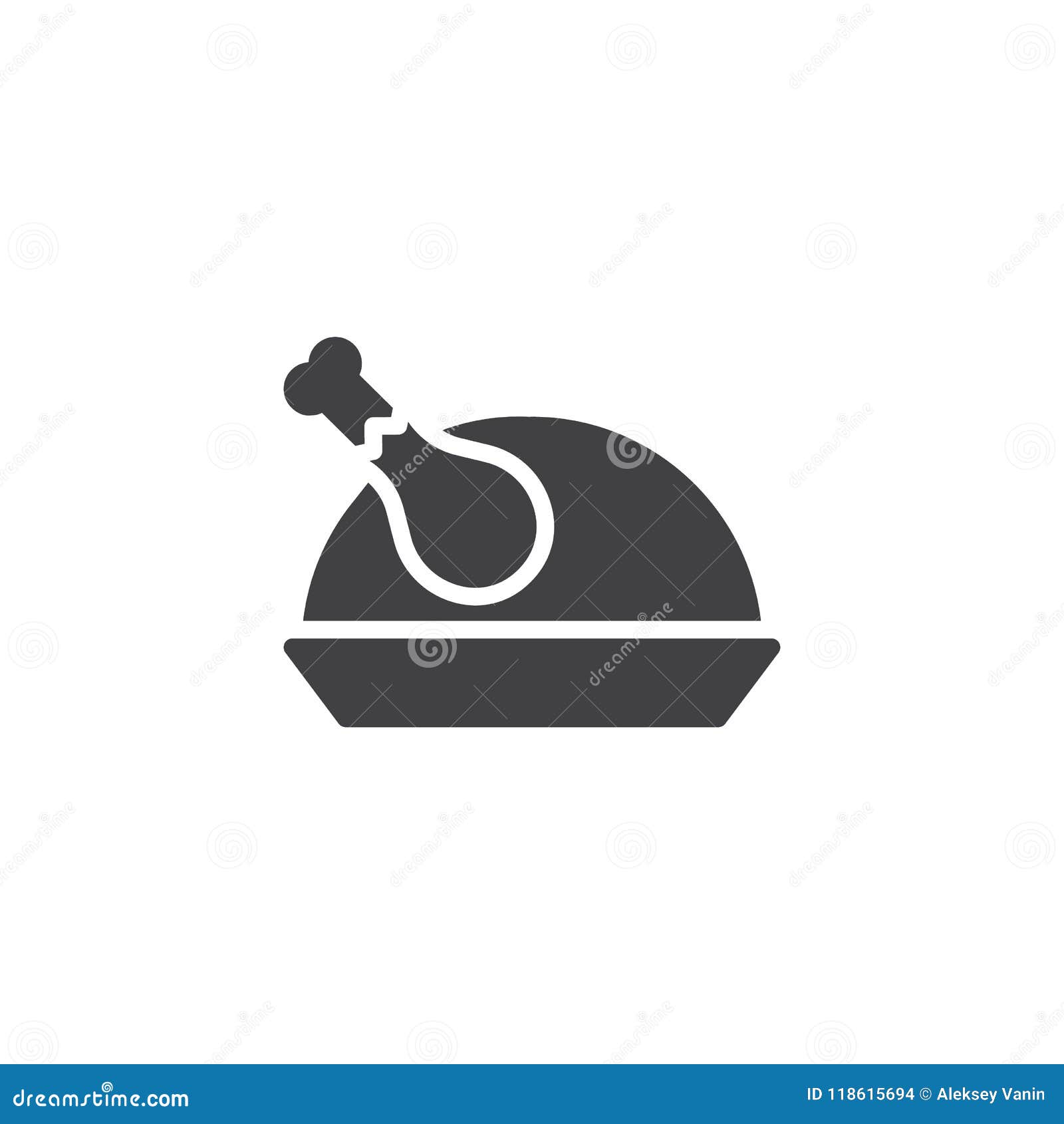Icono Asado Del Vector Del Pollo Ilustración del Vector - Ilustración ...