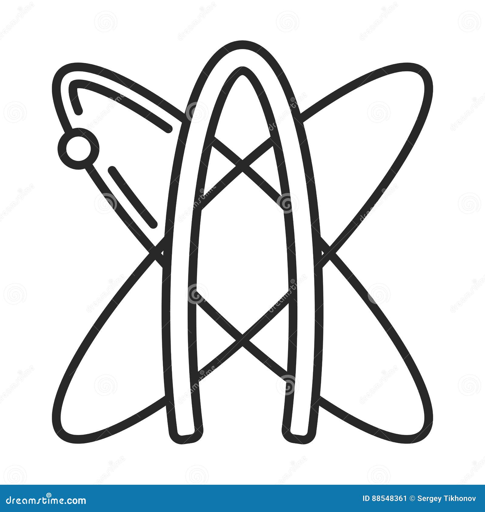 Icono ateo del símbolo stock de ilustración. Ilustración de ateo - 88548361