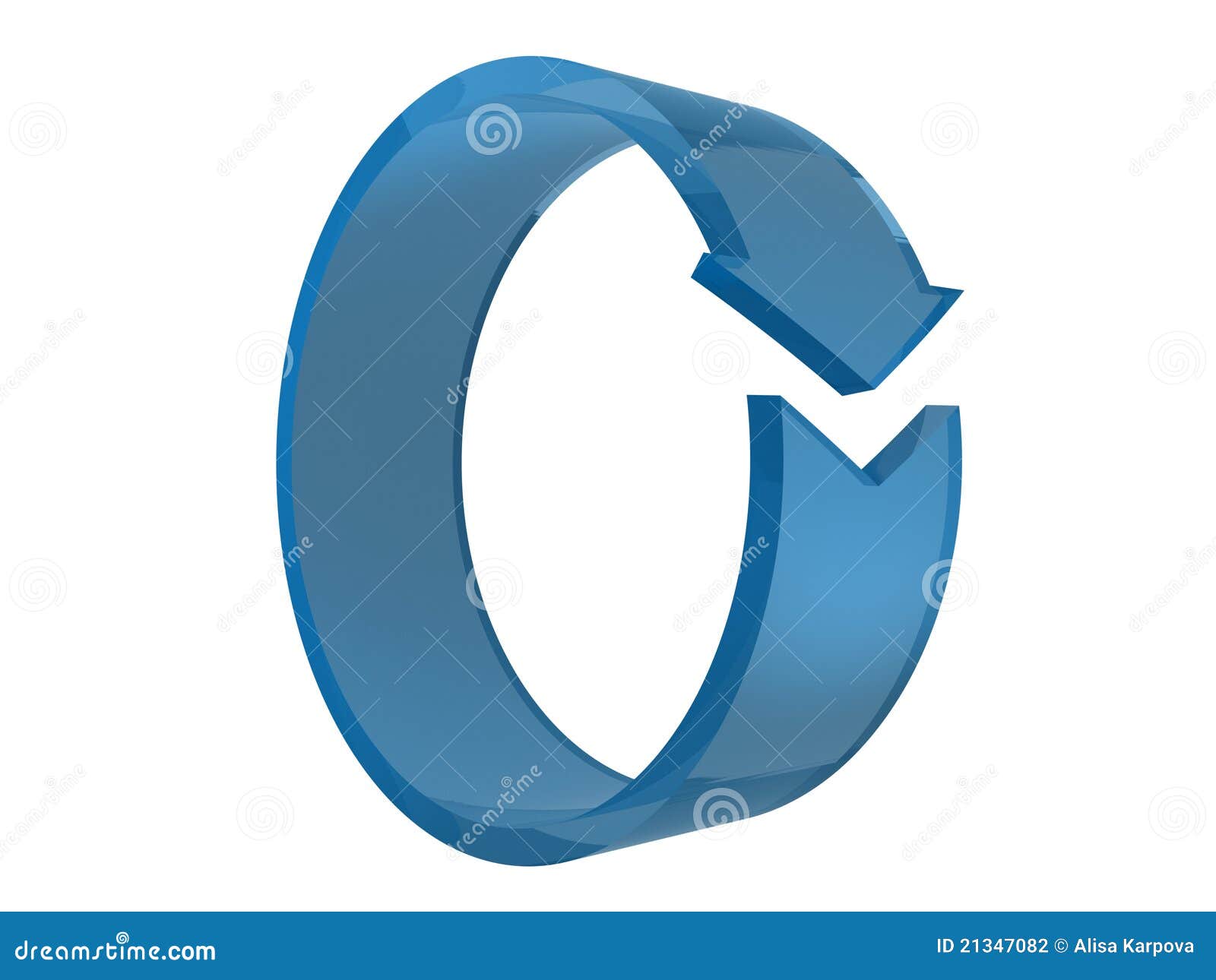 Icono Azul De La Flecha Del Ciclo Stock de ilustración - Ilustración de ...