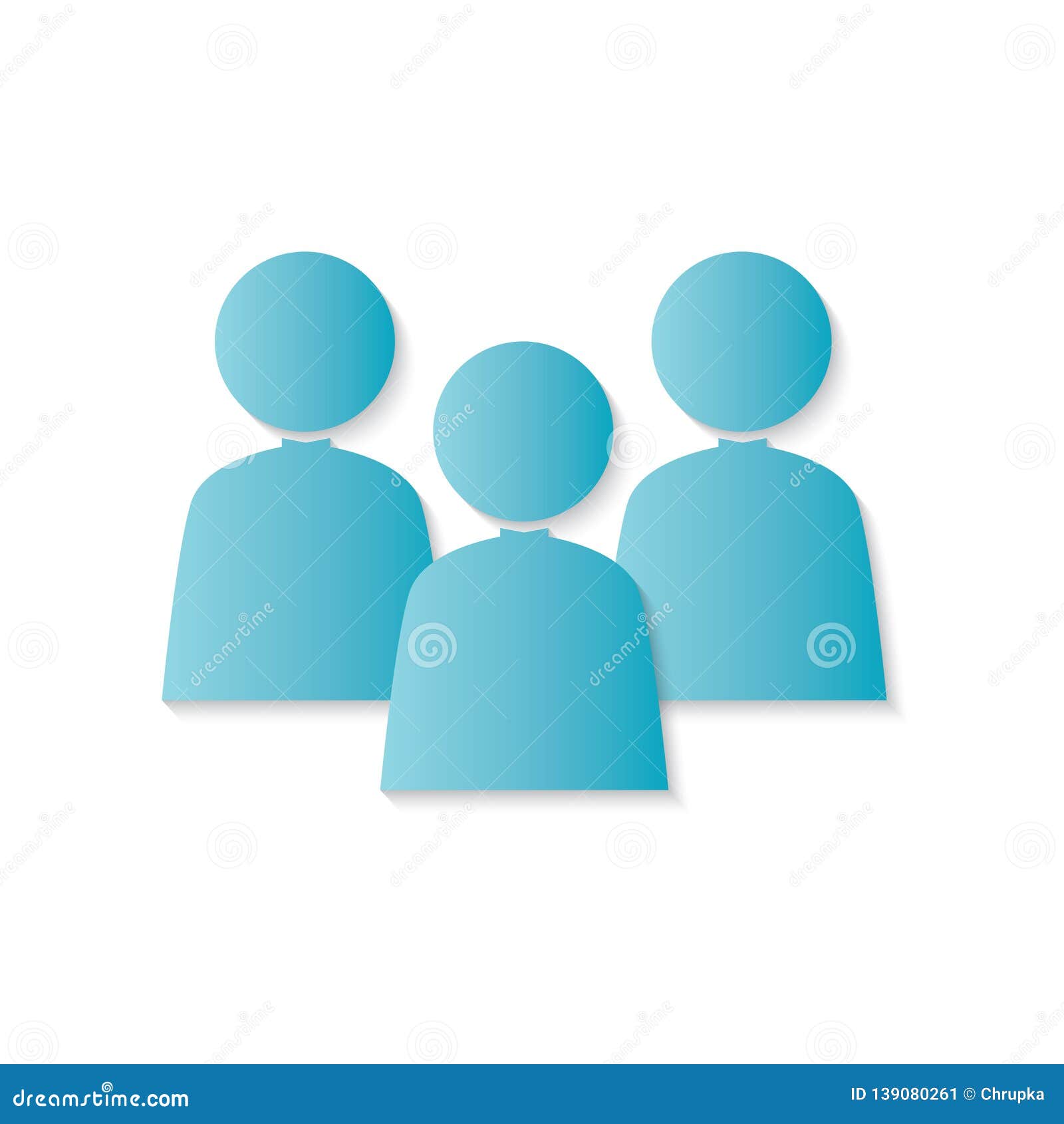 Icono azul de la gente ilustración del vector. Ilustración de perfil ...