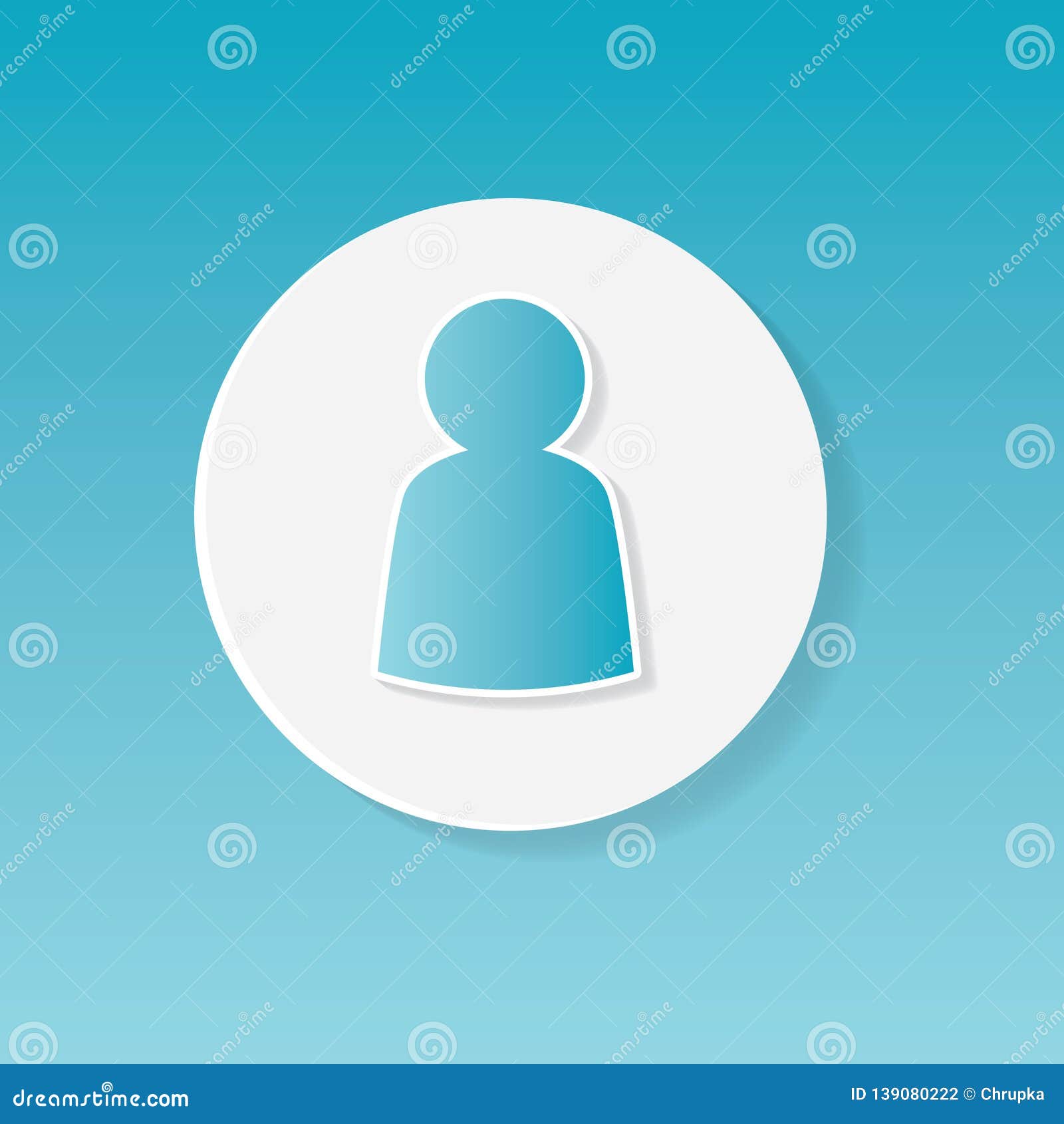 Icono azul de la persona ilustración del vector. Ilustración de website ...