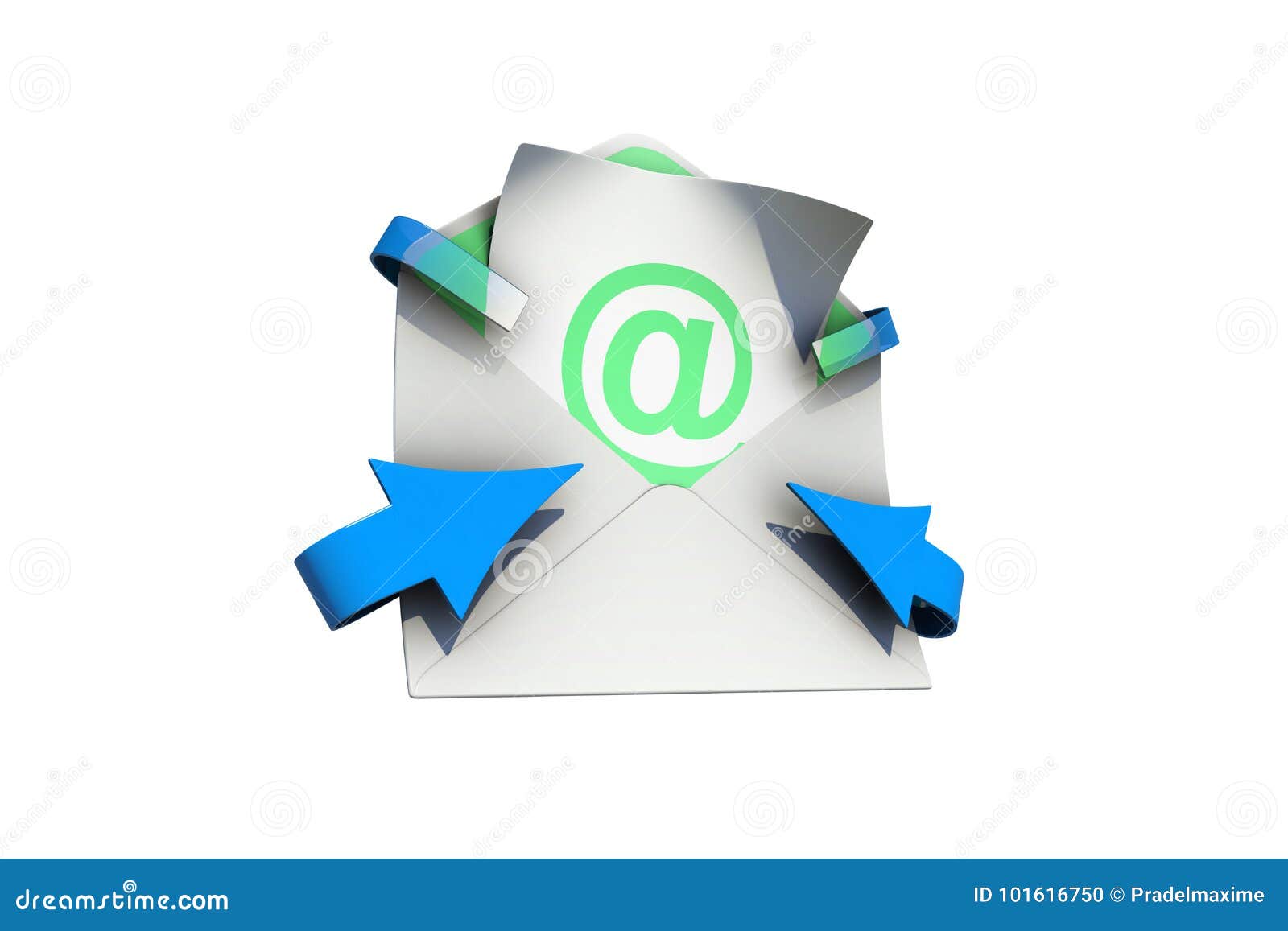 Icono azul del email stock de ilustración. Ilustración de objeto ...