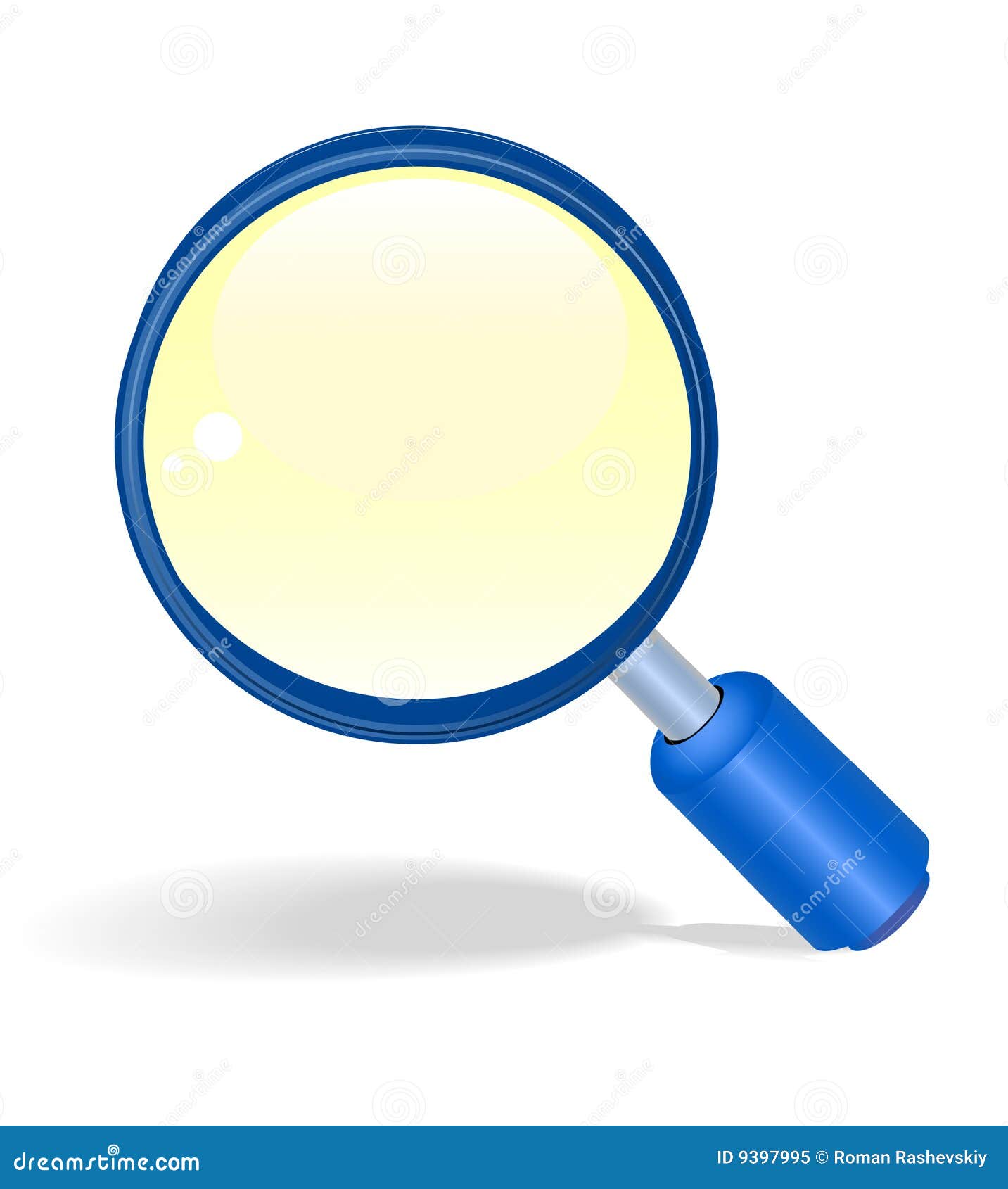 Icono azul del zoom ilustración del vector. Ilustración de acero - 9397995