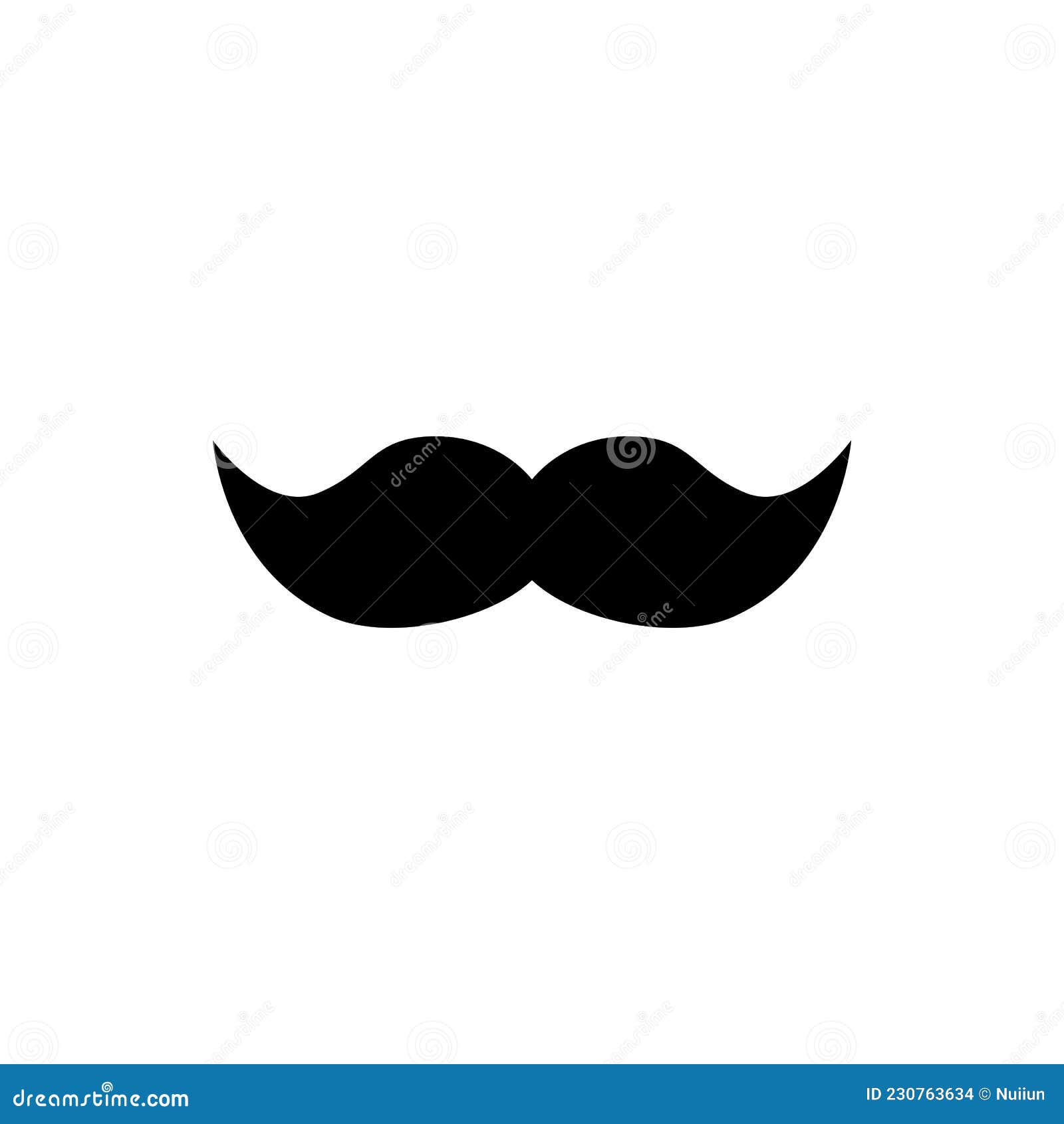 Icono Bigote Bigote Icono Bigote Ilustración del Vector - Ilustración ...