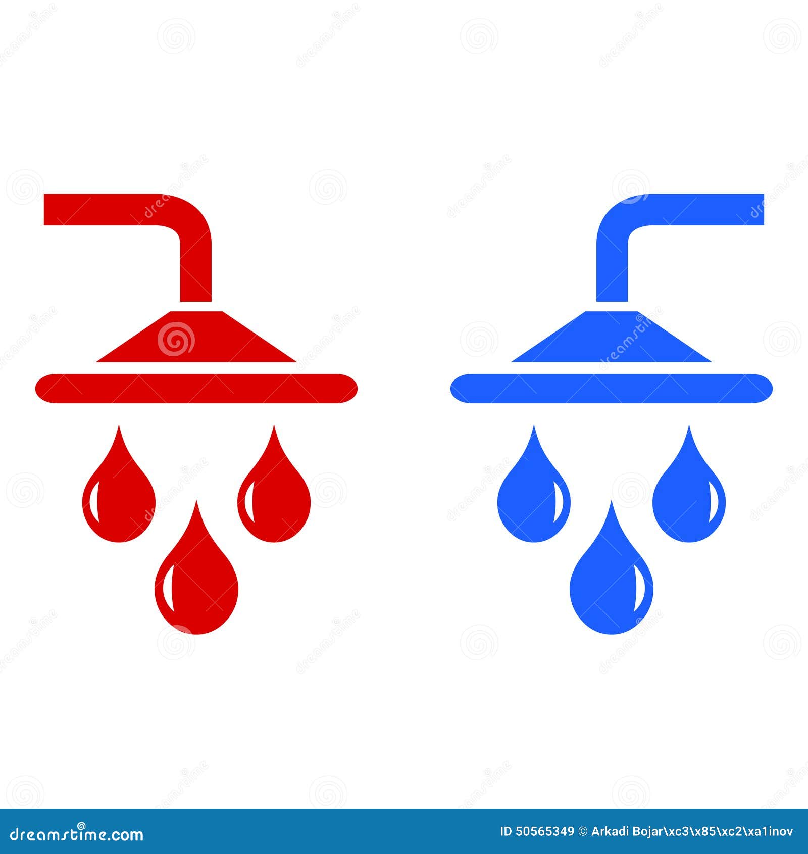 Icono Caliente De La Agua Fría Ilustración del Vector - Ilustración de ...