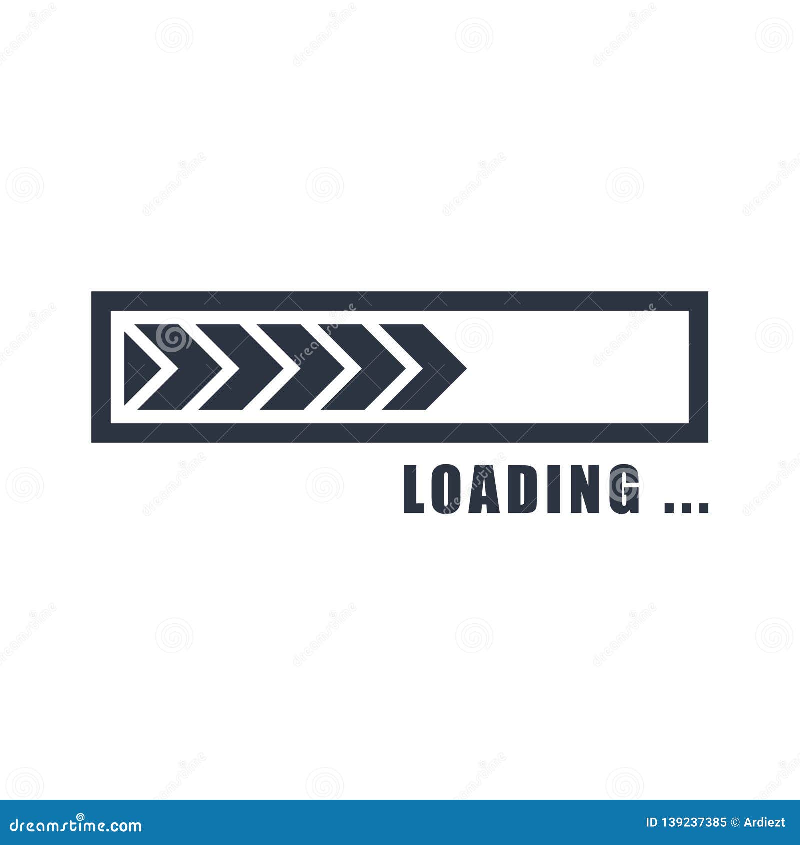 Icono Cargado, Ejemplo Cargado Ilustración del Vector - Ilustración de ...