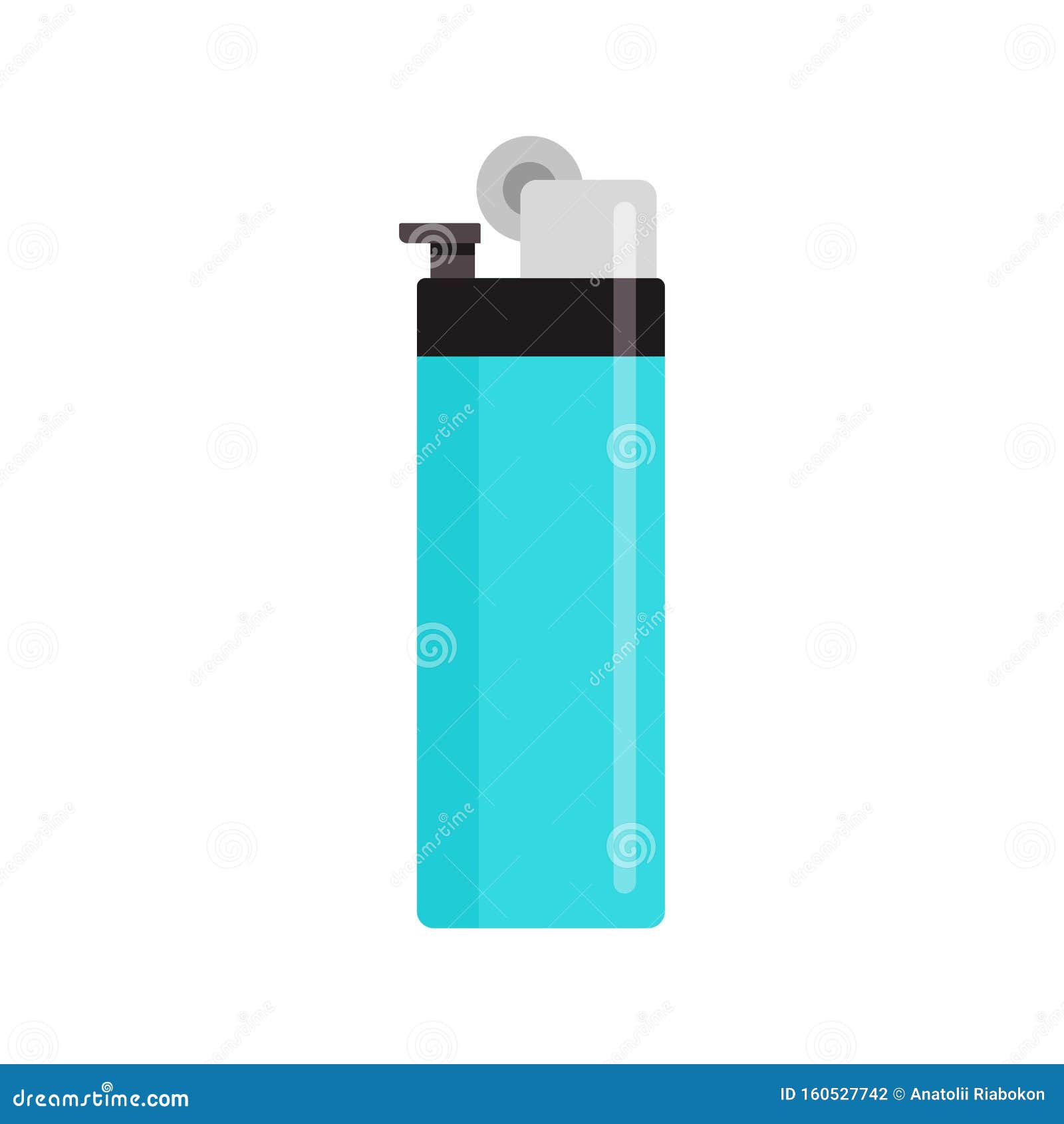 Icono Cl?sico Del Mechero, Estilo Plano Ilustración del Vector ...