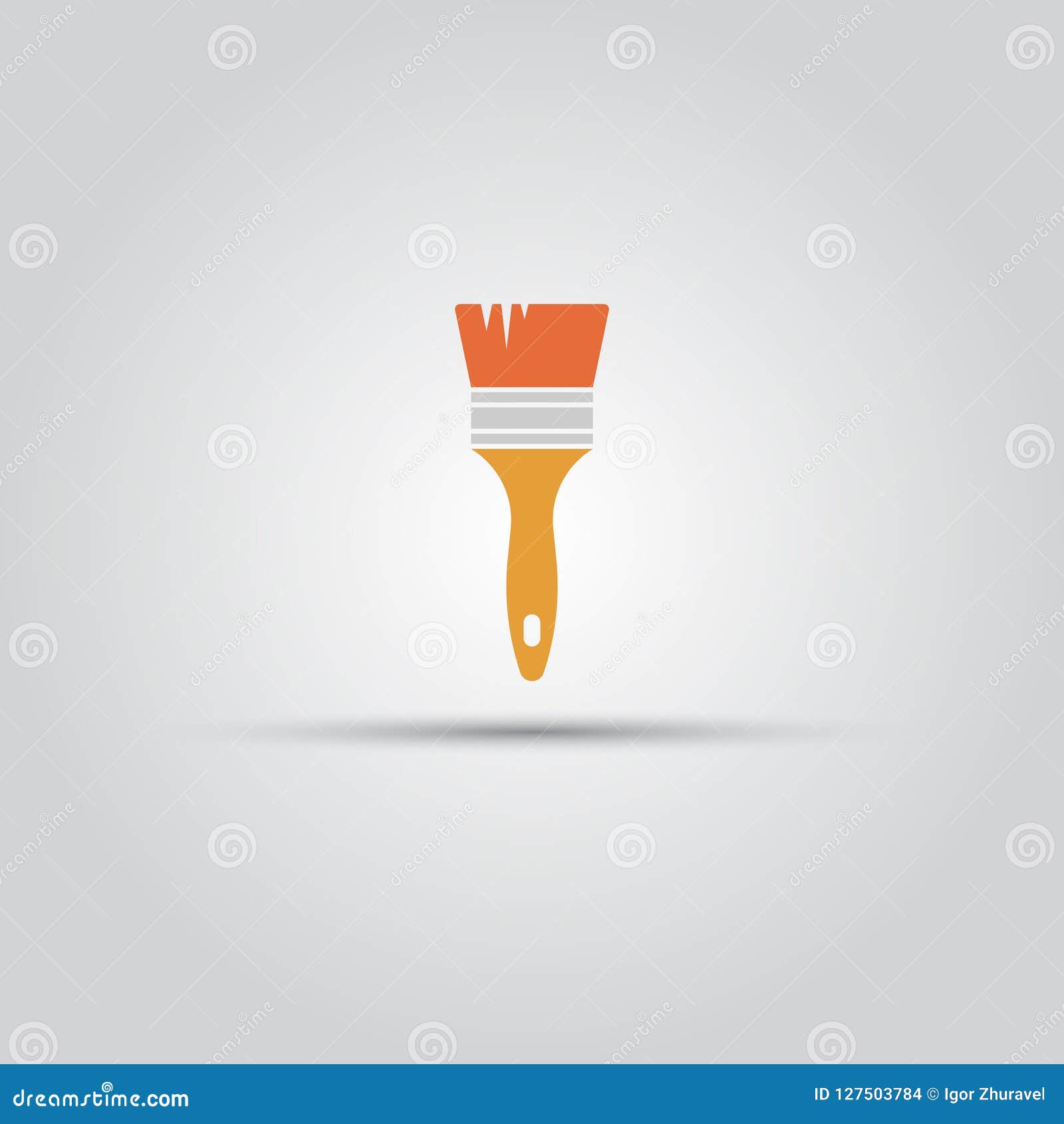 Icono Coloreado Vector Aislado Brocha Ilustración del Vector ...