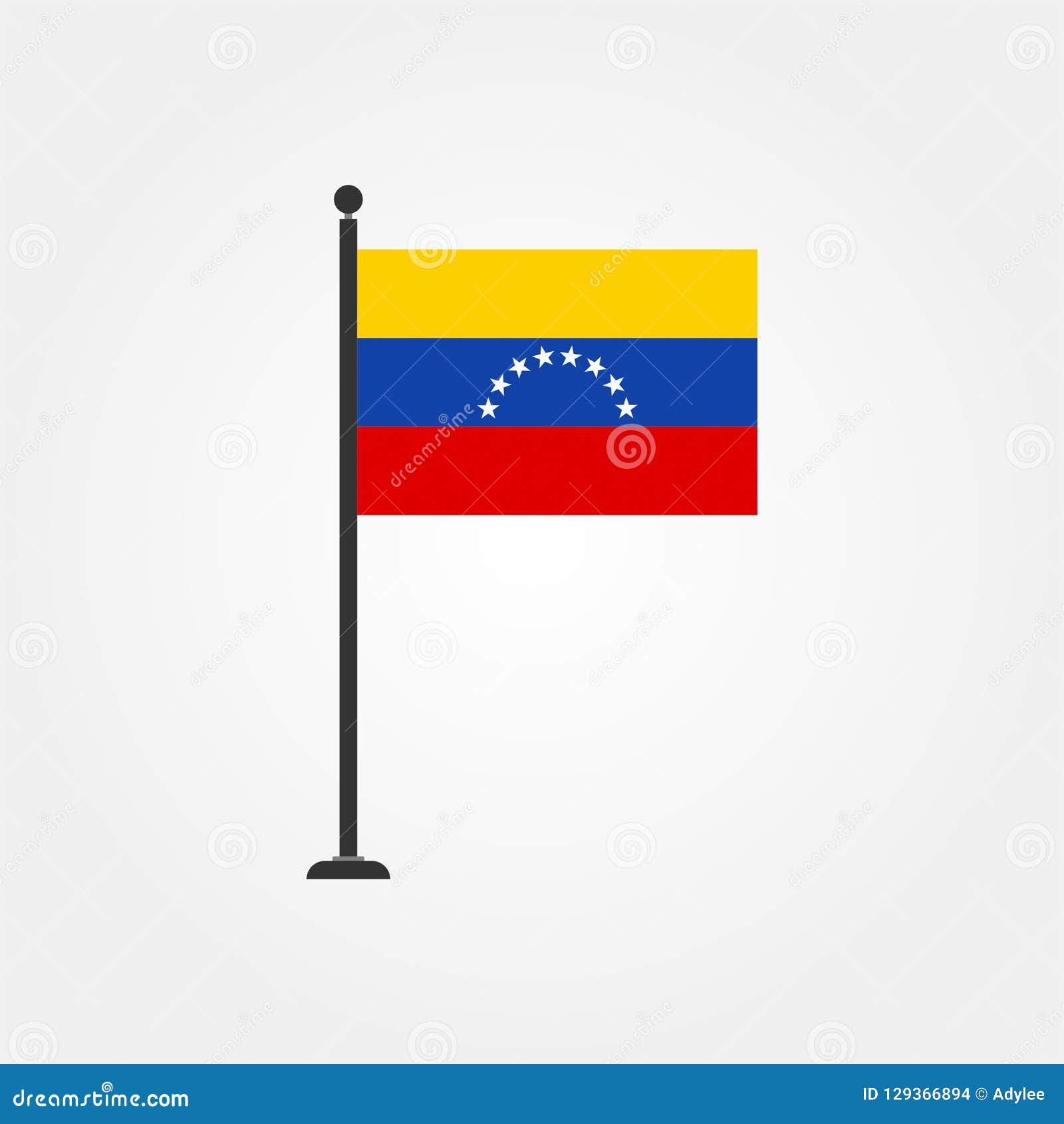 Icono Común 3 De La Bandera De Venezuela Del Vector Foto de archivo ...