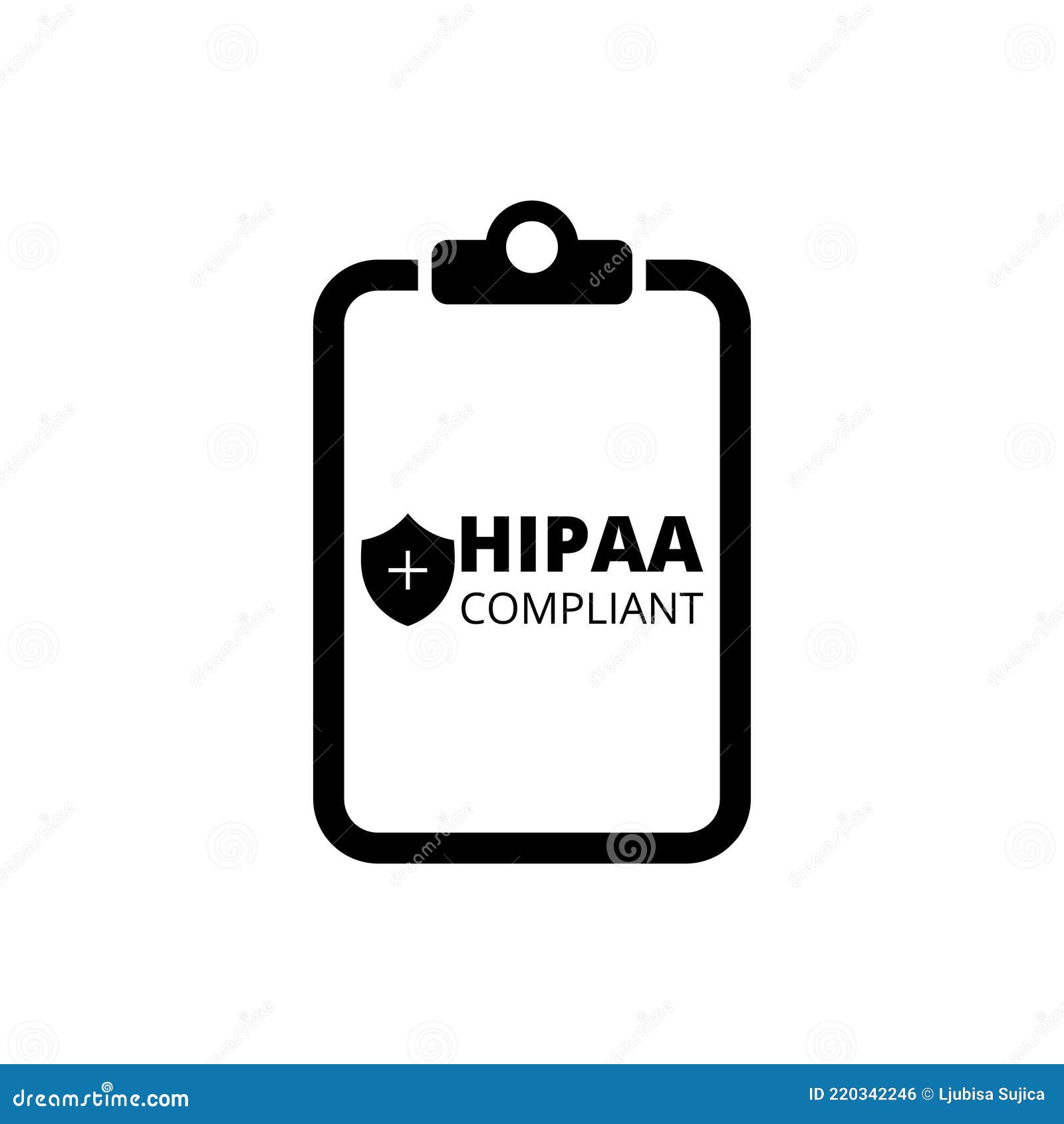 Icono Compatible Con Hipaa Aislado Sobre Fondo Blanco Ilustración del ...