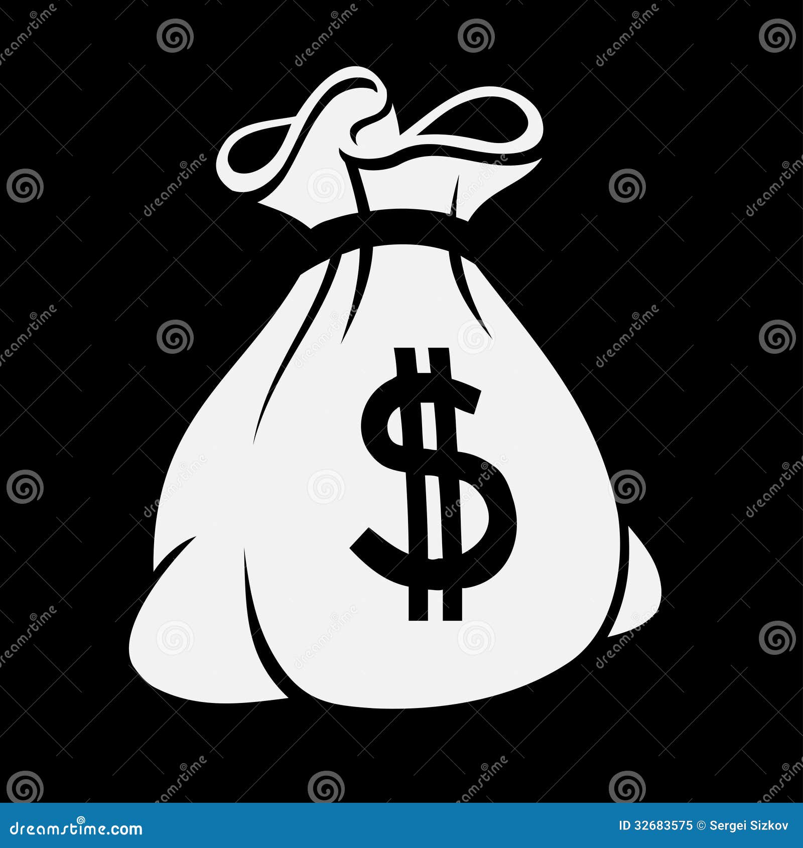 Icono Con El Bolso, Vector Del Dinero. Ilustración del Vector ...