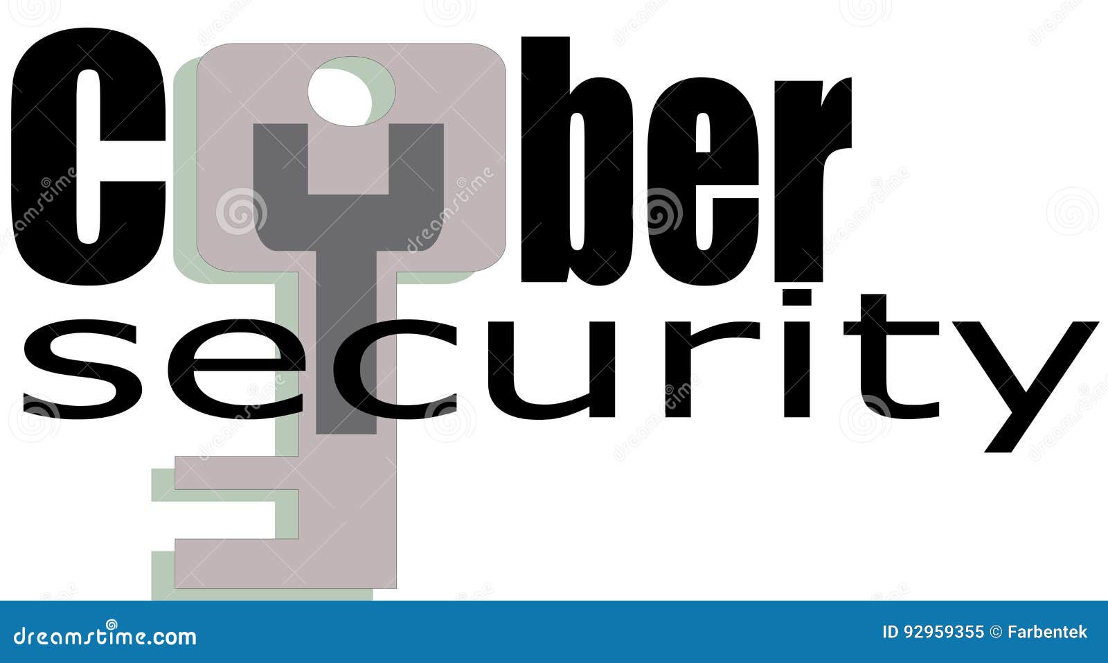 Icono Conceptual Del Ejemplo De La Palabra De CyberSecurity Stock de ...