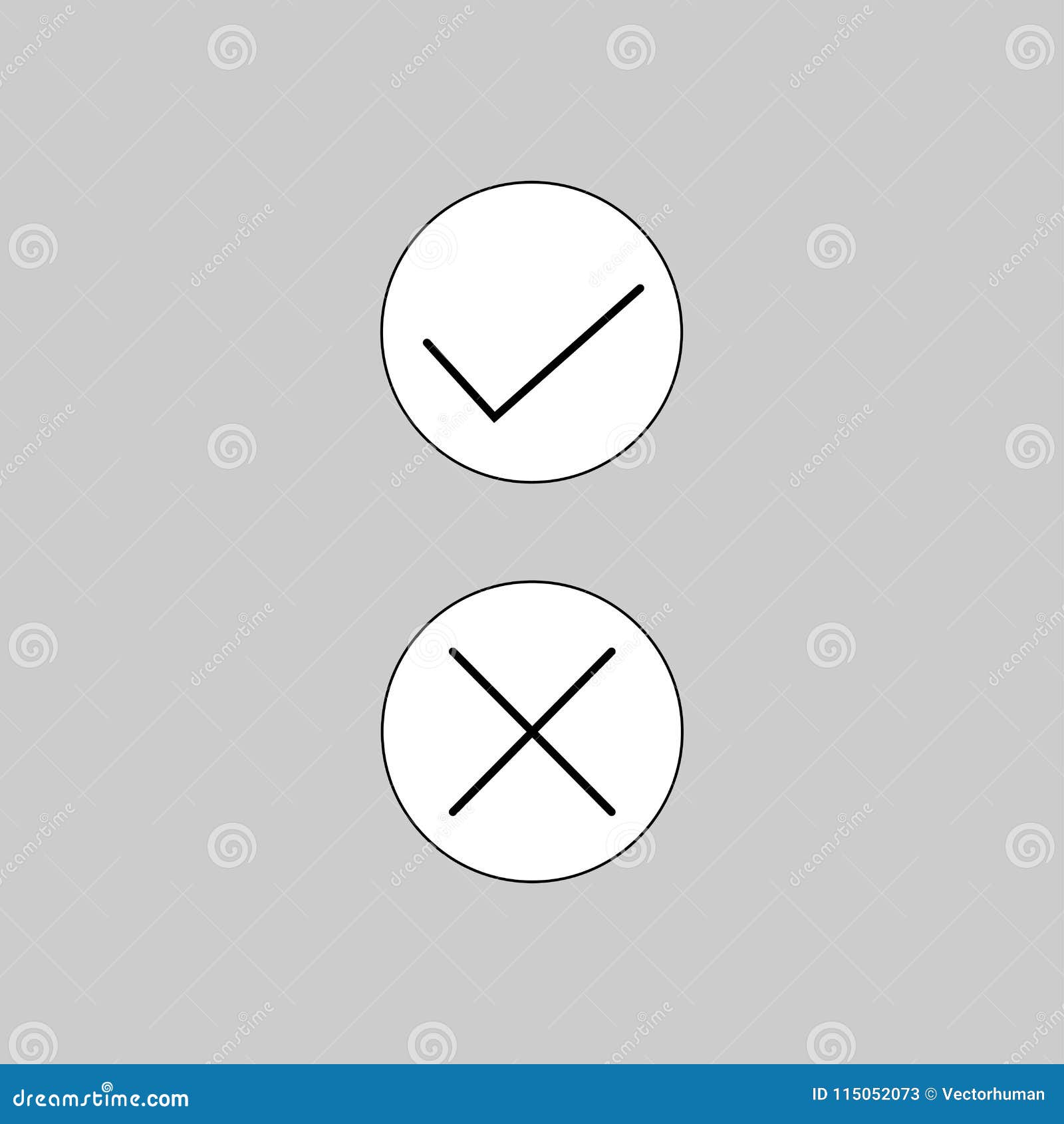 Icono Correcto E Incorrecto Ilustración del Vector - Ilustración de ...