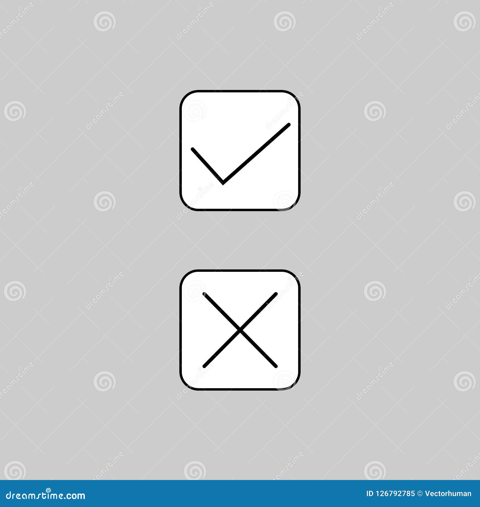 Icono Correcto E Incorrecto Ilustración del Vector - Ilustración de ...