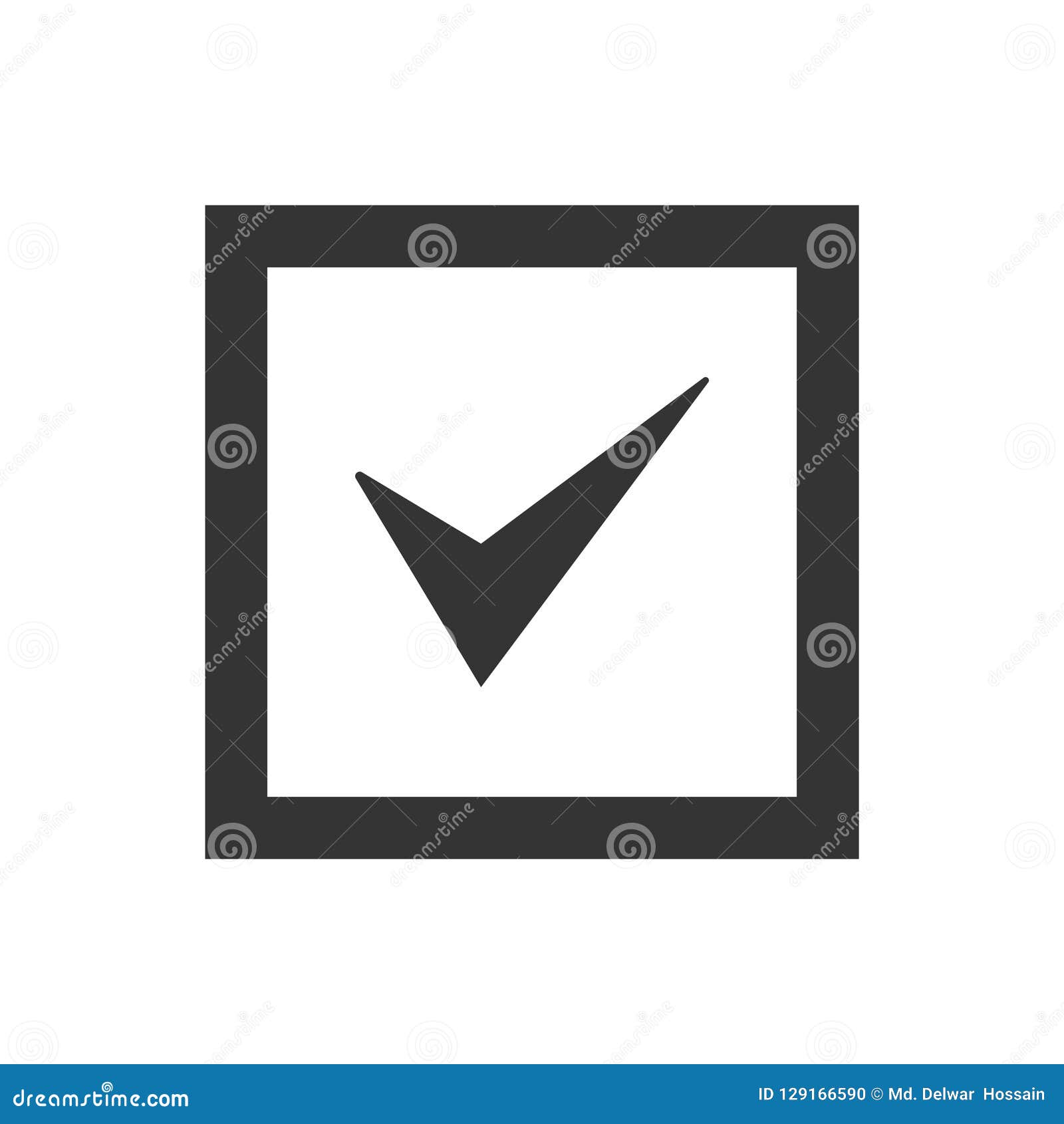 Icono Cuadrado Del Checkbox Ilustración del Vector - Ilustración de ...