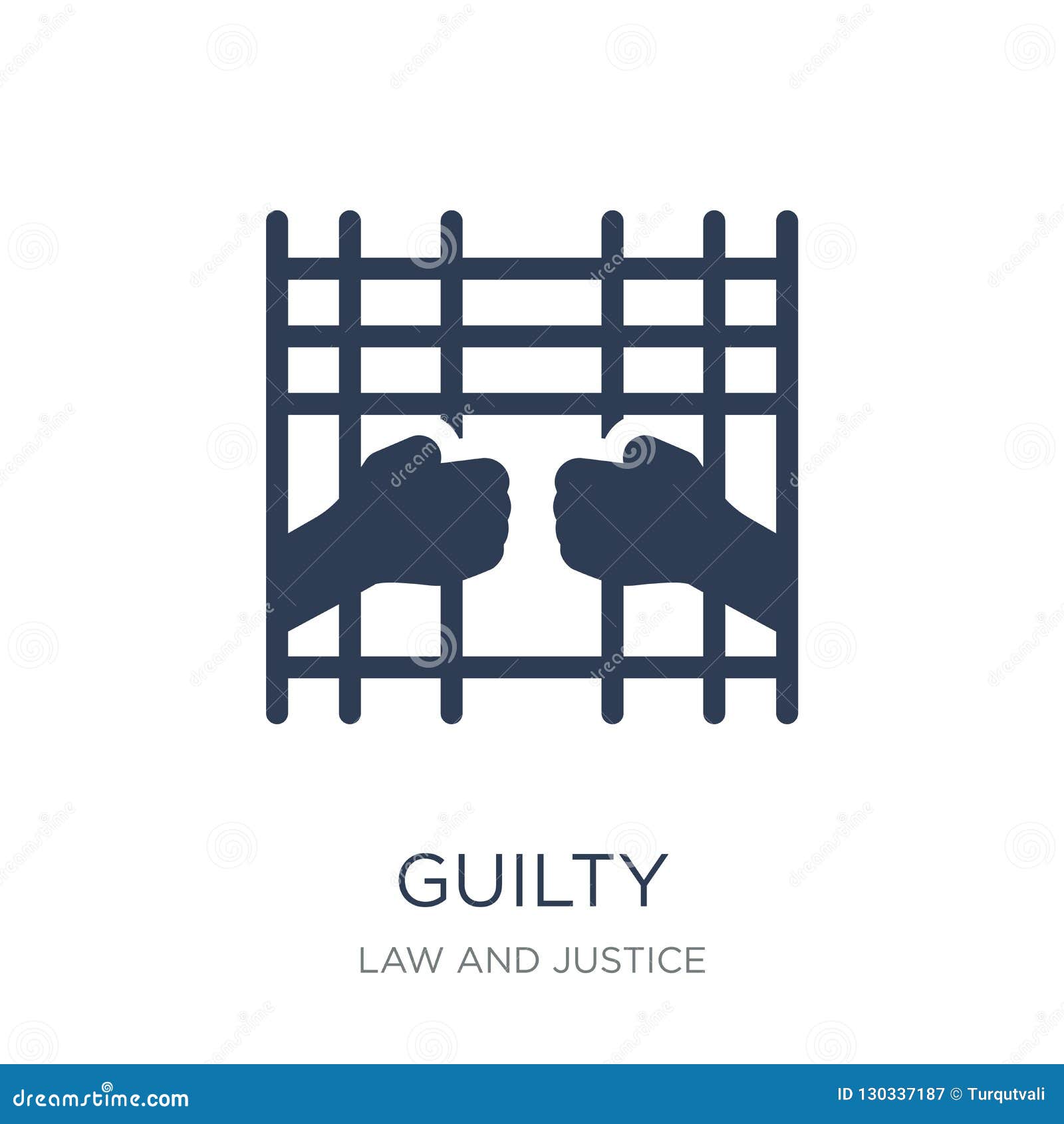 Icono culpable ilustración del vector. Ilustración de apuntar - 130337187