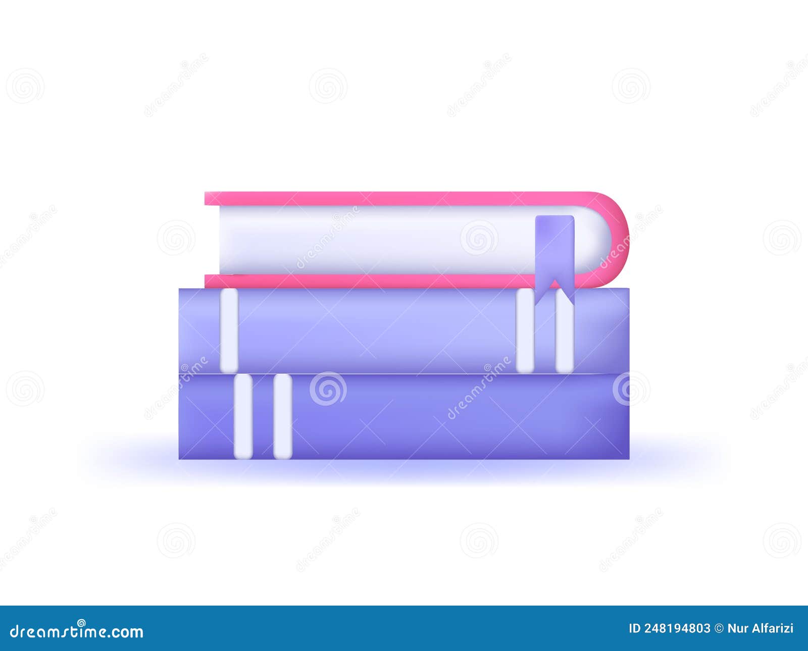 Icono 3d Del Libro. Ilustraciones Vectoriales Ilustración del Vector ...