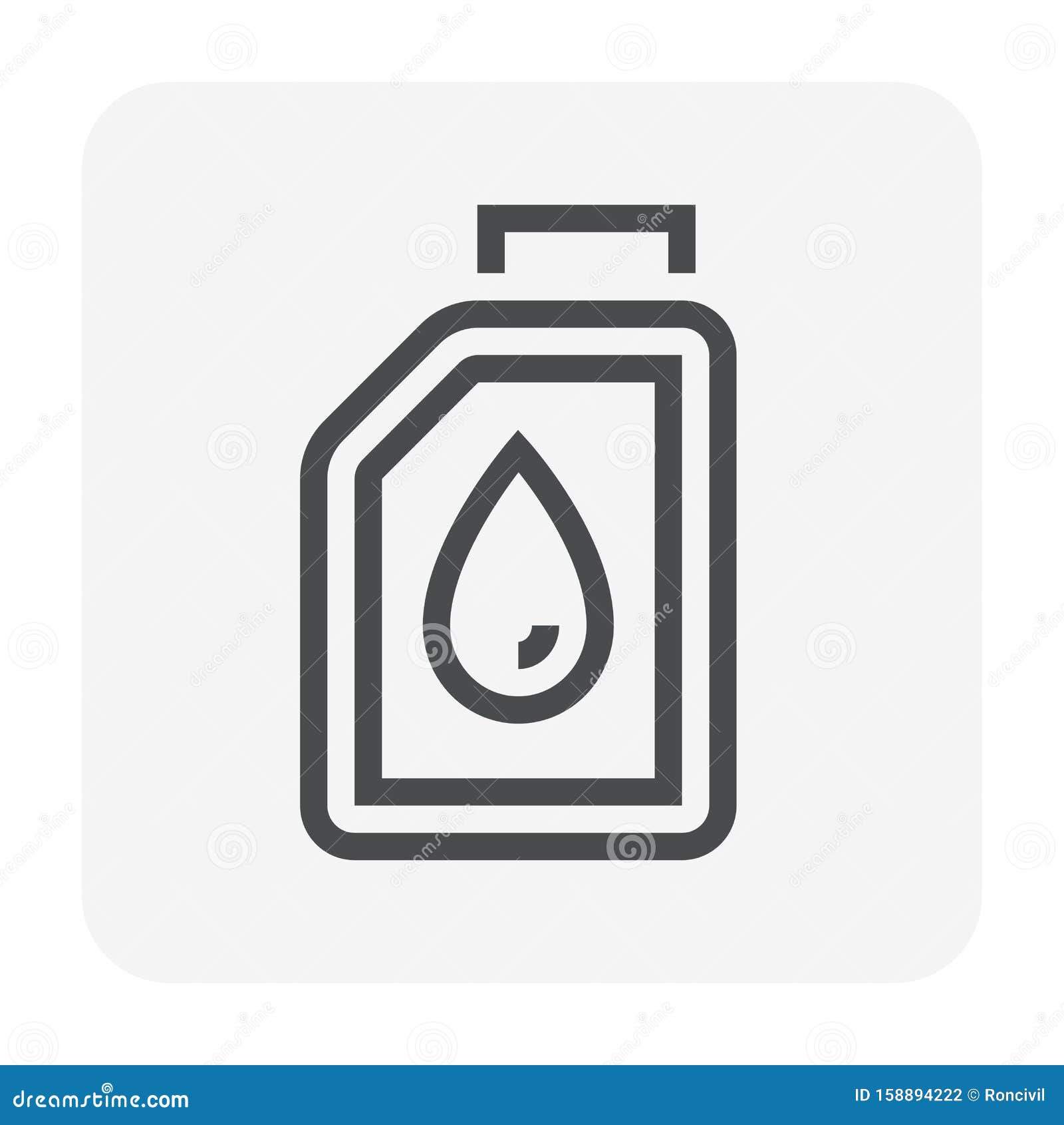 Icono de aceite lubricante ilustración del vector. Ilustración de ...