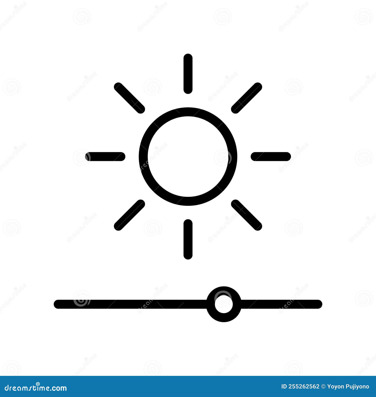 Icono De Ajuste De Brillo Con Sol Ilustración del Vector - Ilustración ... Icono De Ajuste De Brillo Con Sol Ilustración del Vector - Ilustración ...