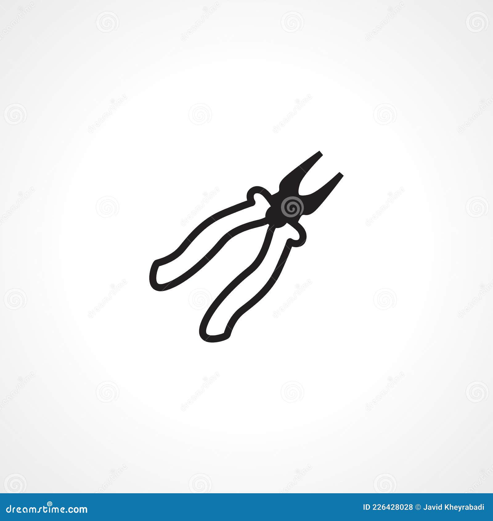 Icono De Alicates. Icono De Vector De Alicates. Icono Aislado De ...