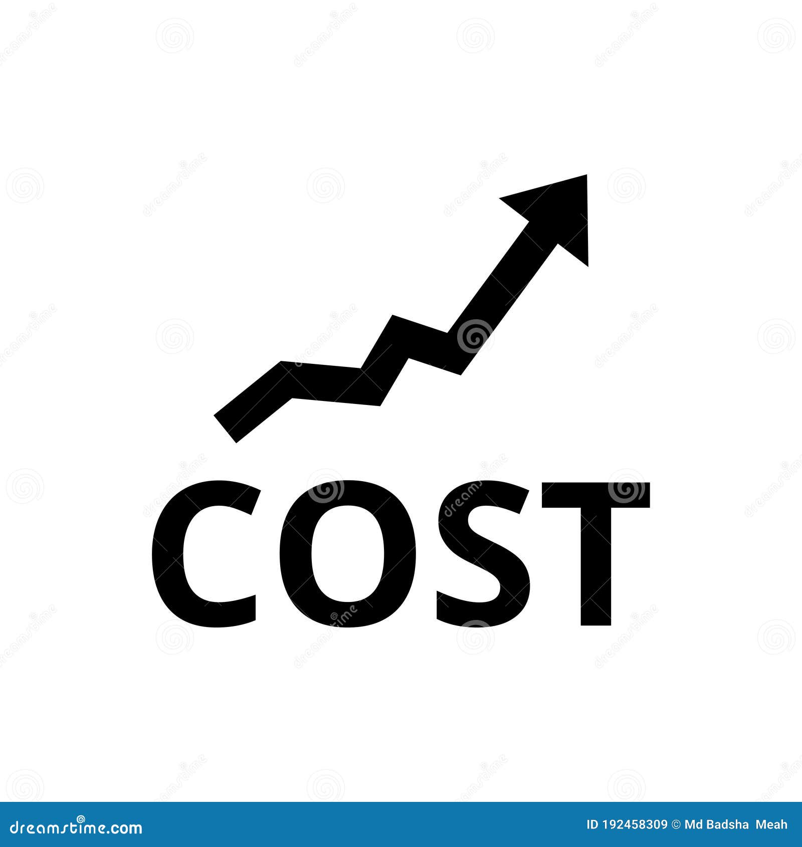 Icono de alto coste ilustración del vector. Ilustración de aumento ...