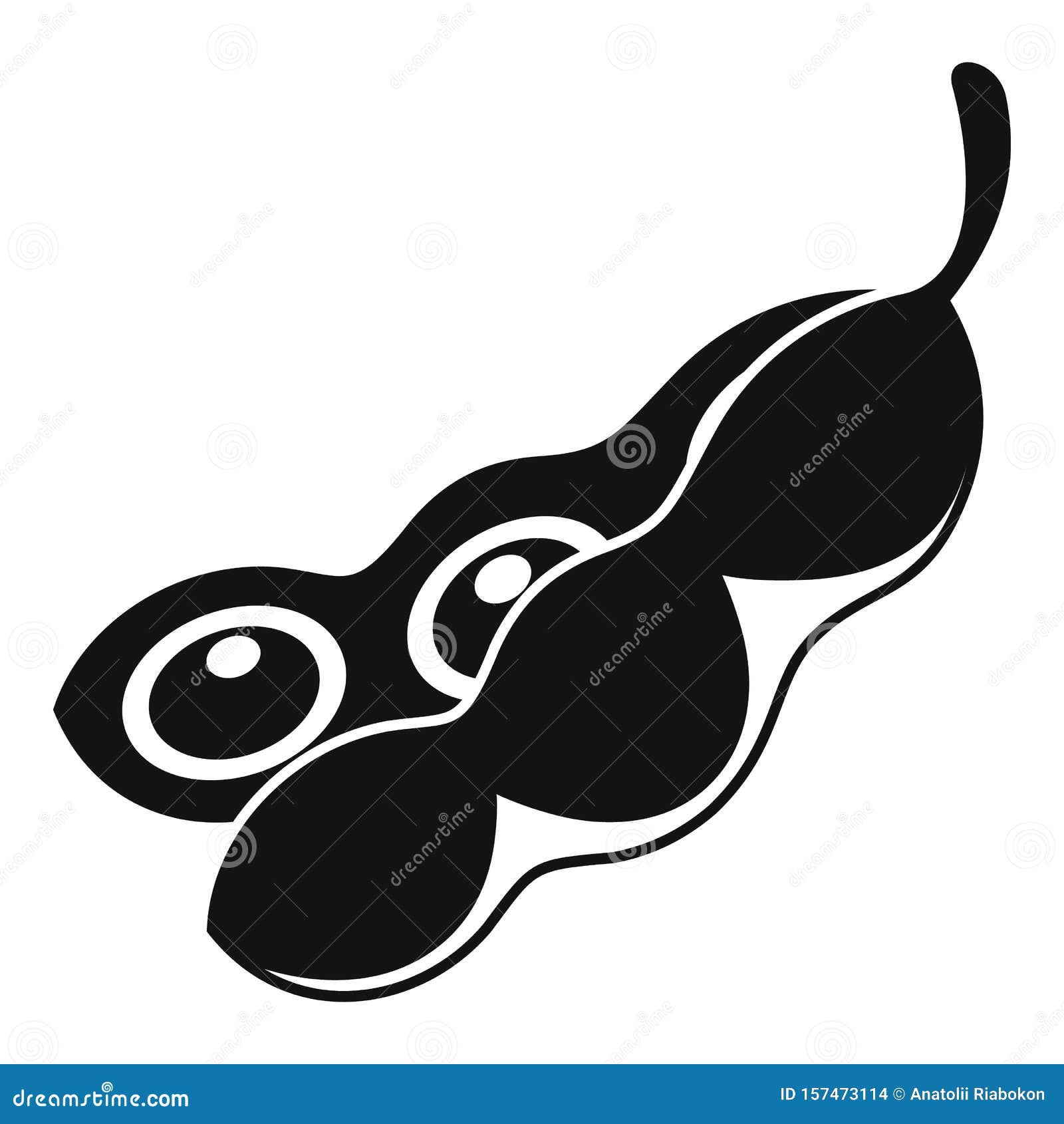 Icono De Alubias, Estilo Simple Ilustración del Vector - Ilustración de ...