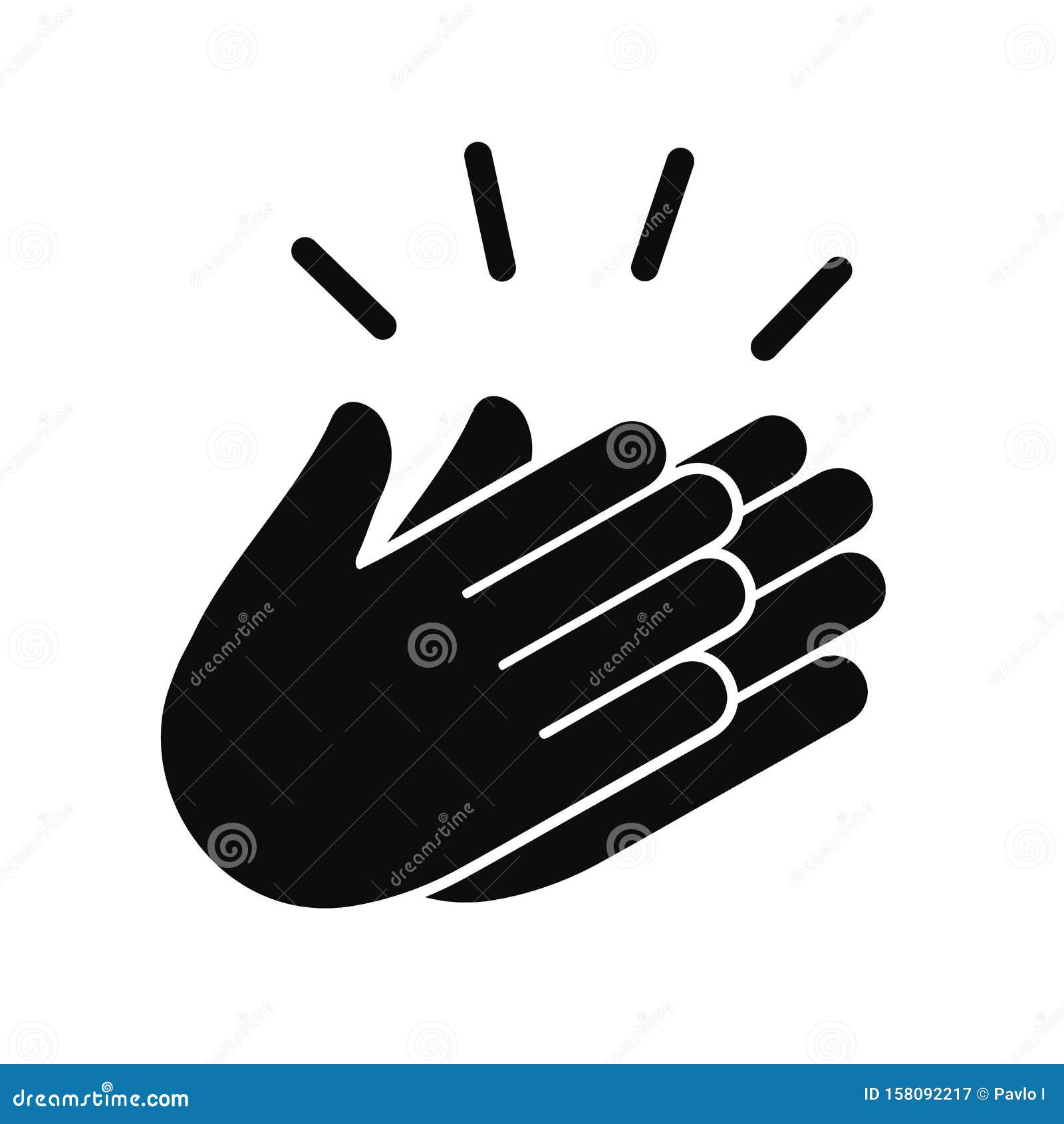 Icono De Aplausos, Palmas, Concepto Show - Vector Para Material ...