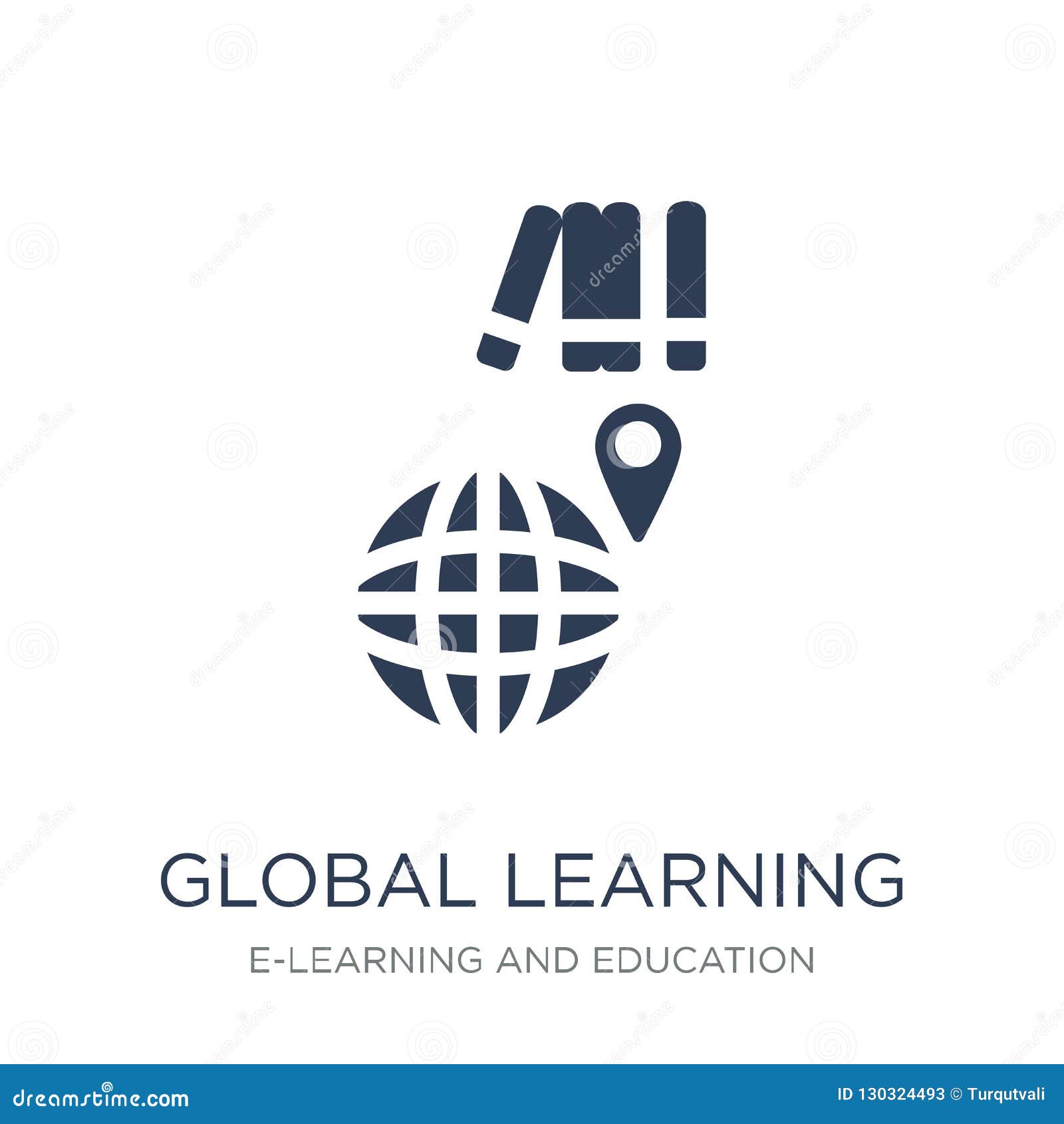 Icono De Aprendizaje Global Icono De Aprendizaje Global Del Vector ...