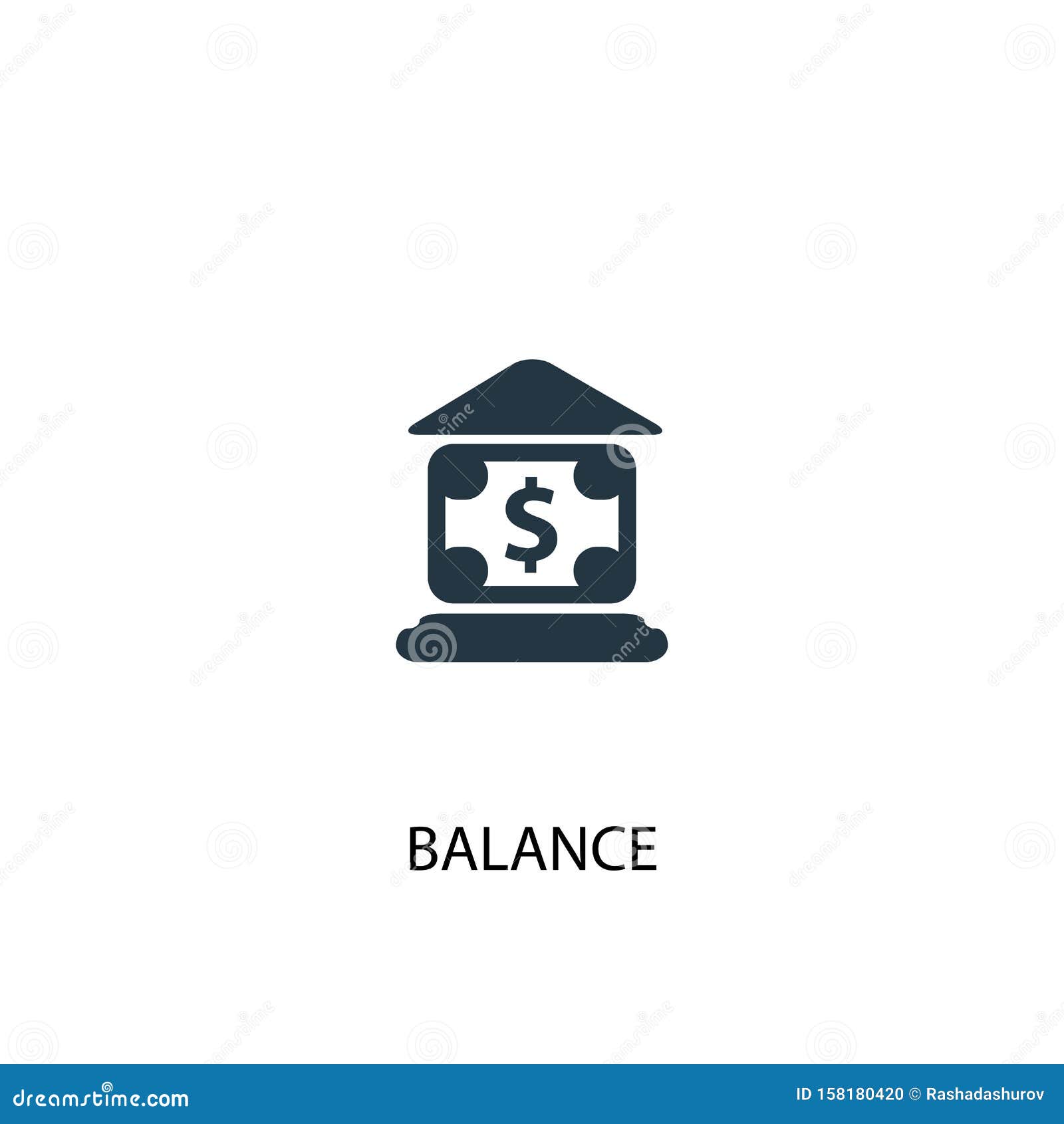 Icono De Balance. Elemento Simple Ilustración del Vector - Ilustración ...