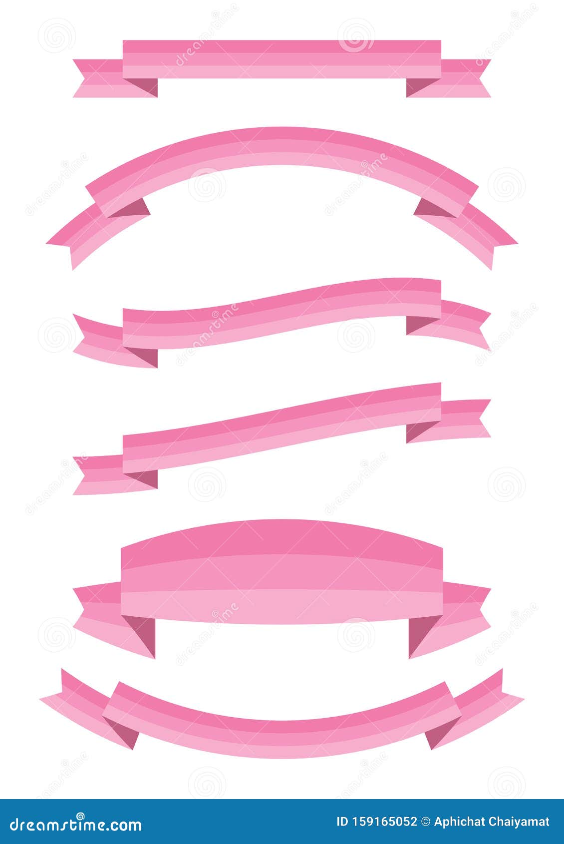 Icono De Banner De Banda Rosa Ilustración del Vector - Ilustración de ...