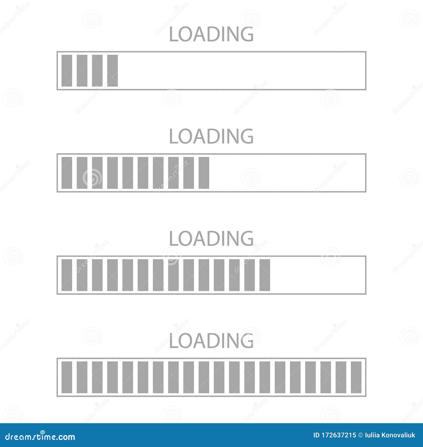 Icono De Barra De Carga Cargando Icono Vectorial De Progreso De Barra ...