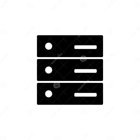 Icono De Base De Datos. Icono De Vector De Base De Datos Ilustración ...