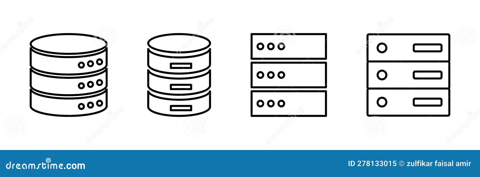 Icono De Base De Datos . Icono De Vector De Base De Datos Ilustración ...