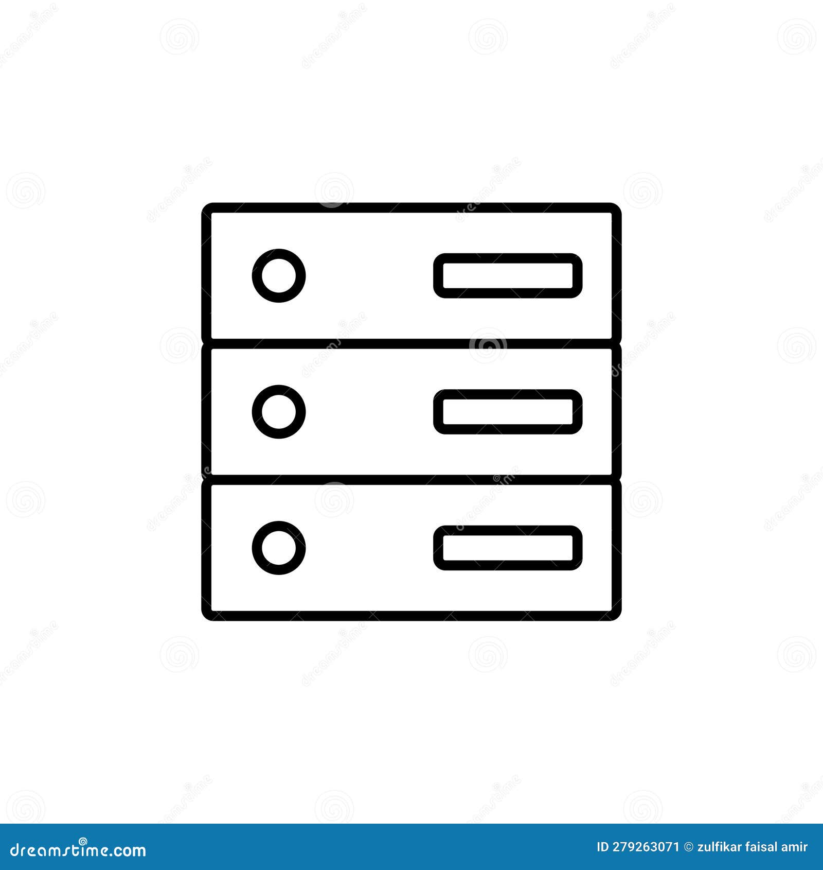 Icono De Base De Datos . Icono De Vector De Base De Datos Ilustración ...