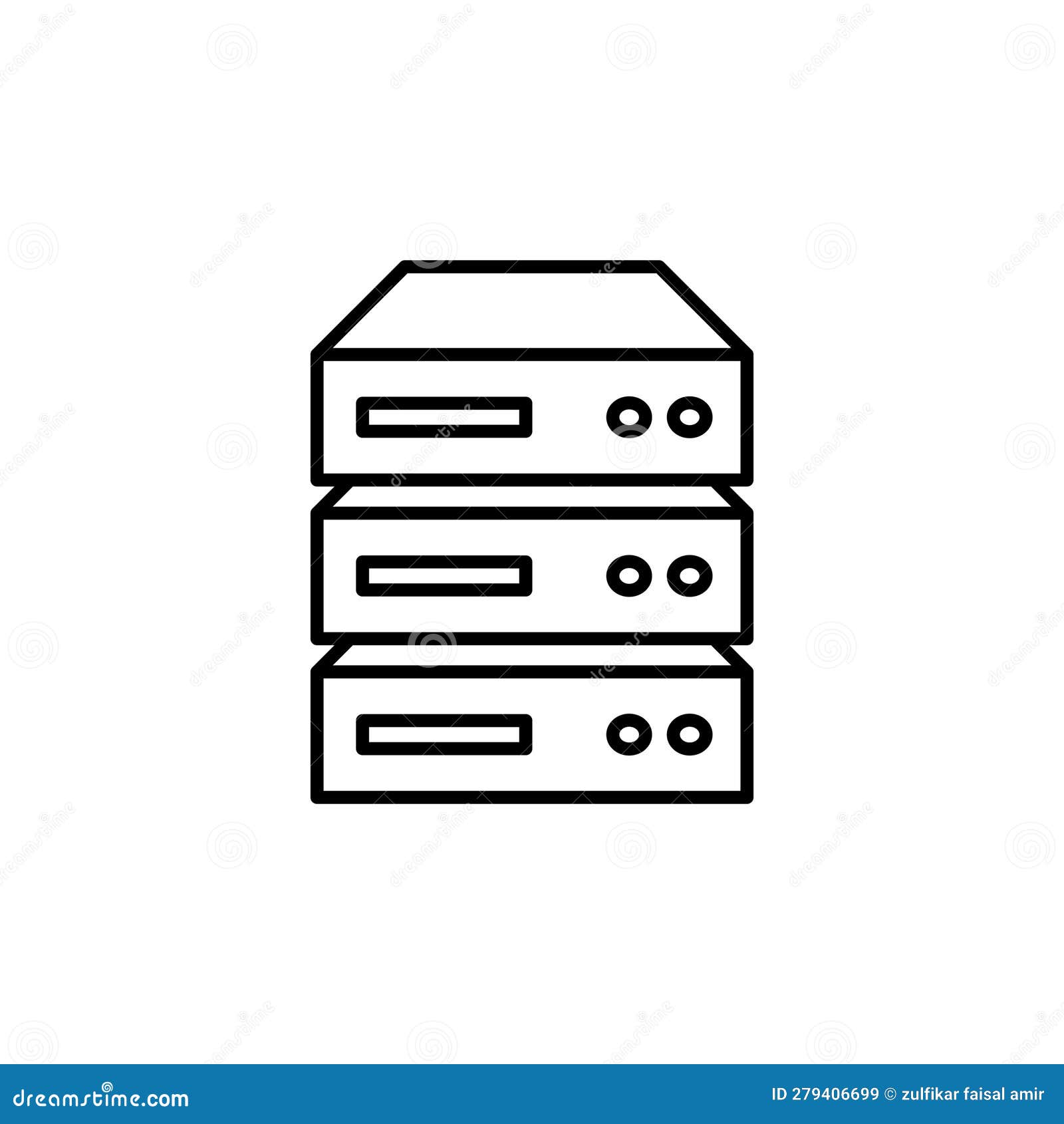 Icono De Base De Datos . Icono De Vector De Base De Datos Ilustración ...