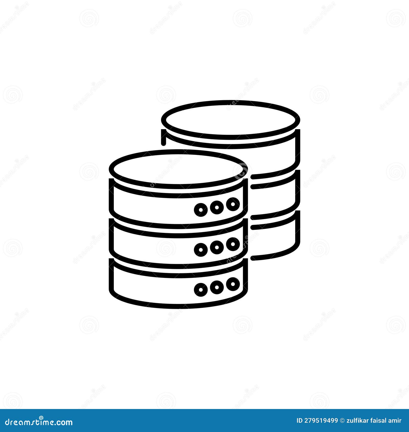 Icono De Base De Datos . Icono De Vector De Base De Datos Ilustración ...