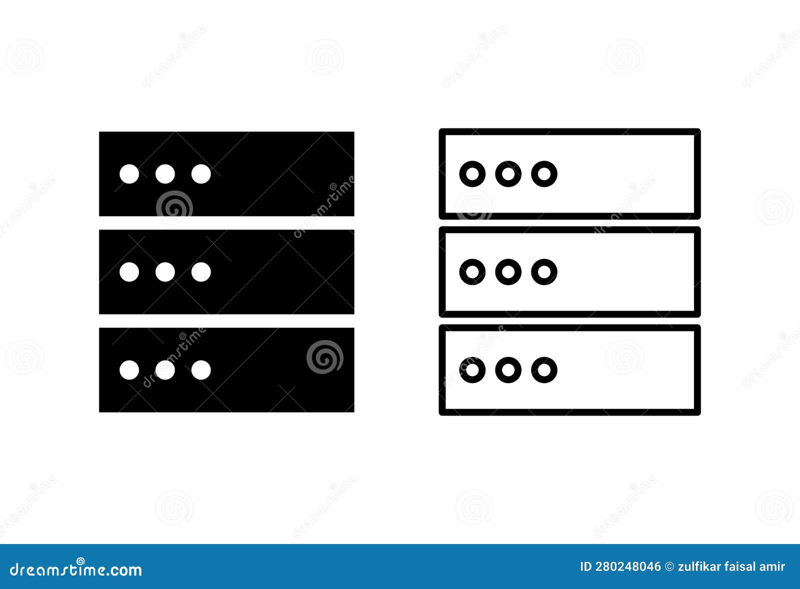 Icono De Base De Datos . Icono De Vector De Base De Datos Ilustración ...