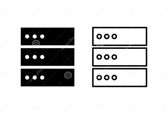 Icono De Base De Datos . Icono De Vector De Base De Datos Ilustración ...
