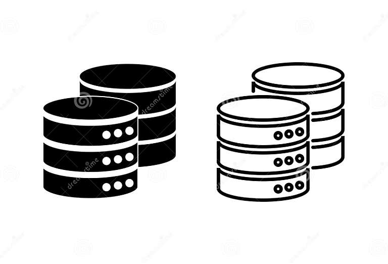 Icono De Base De Datos . Icono De Vector De Base De Datos Ilustración ...