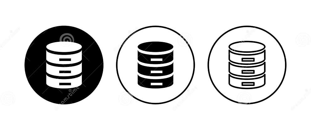 Icono De Base De Datos . Icono De Vector De Base De Datos Ilustración ...
