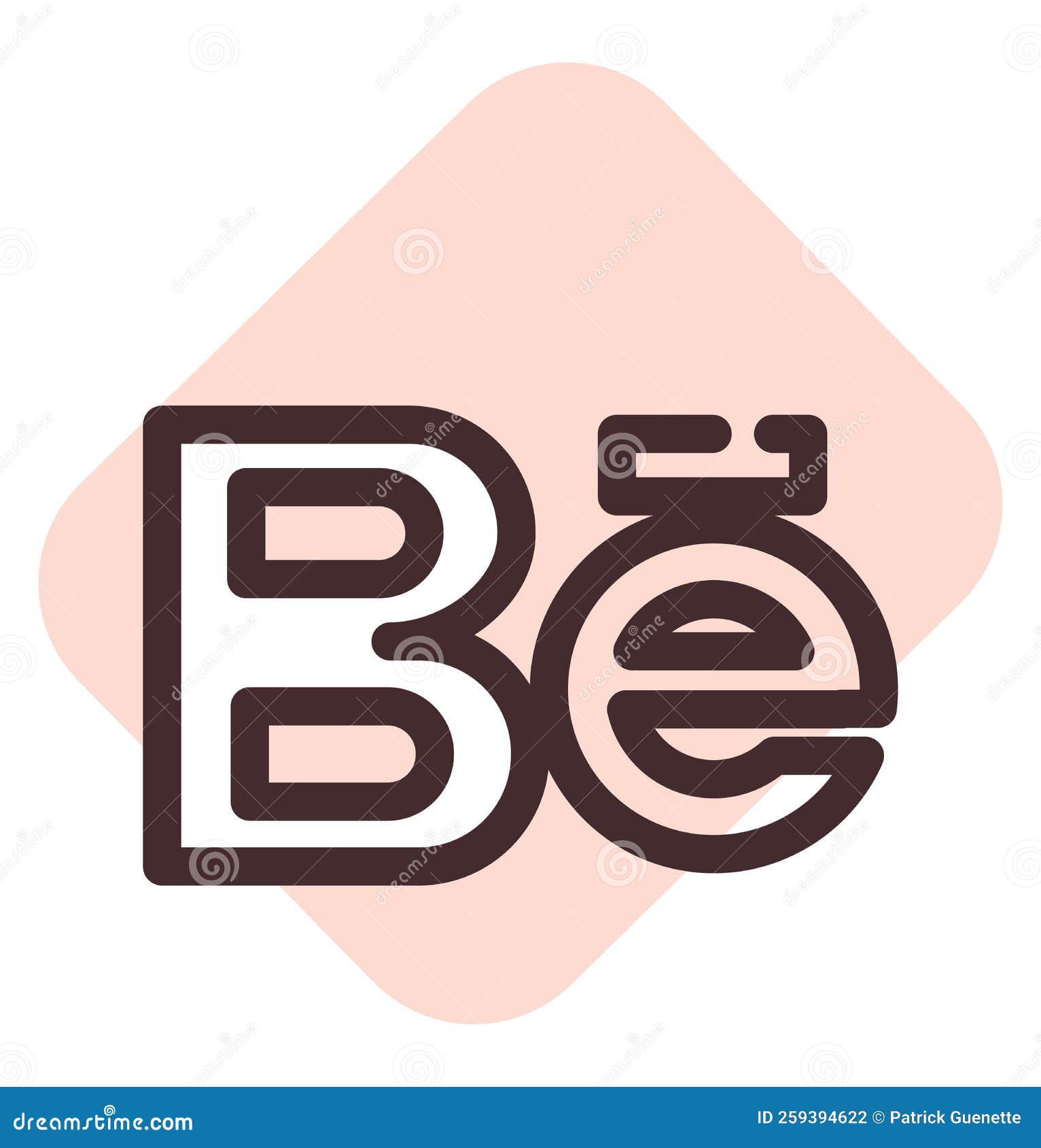 Icono de behance fotografía editorial. Ilustración de vector - 259394622