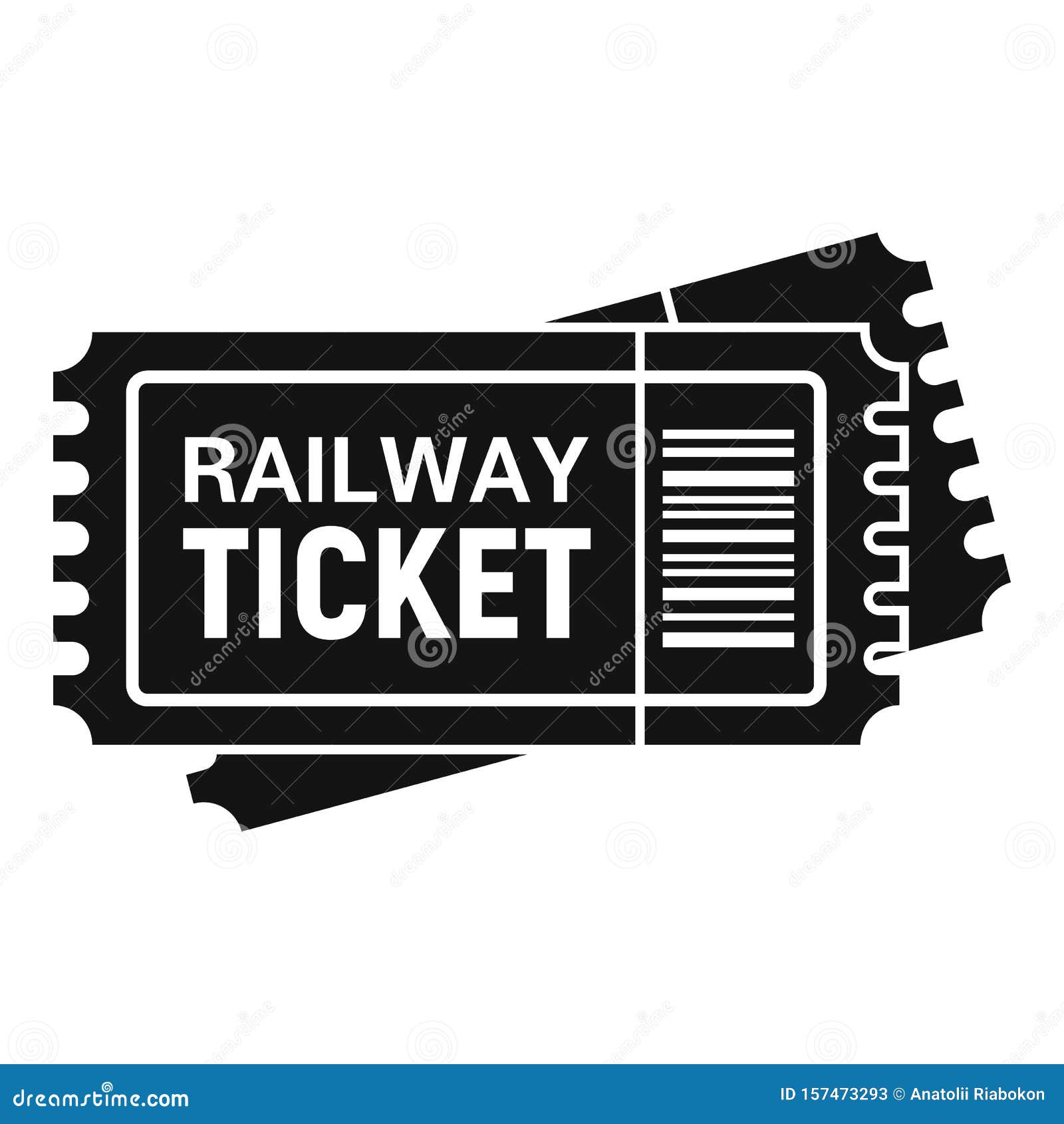 Icono De Billete De Tren, Estilo Simple Ilustración del Vector ... Icono De Billete De Tren, Estilo Simple Ilustración del Vector ...