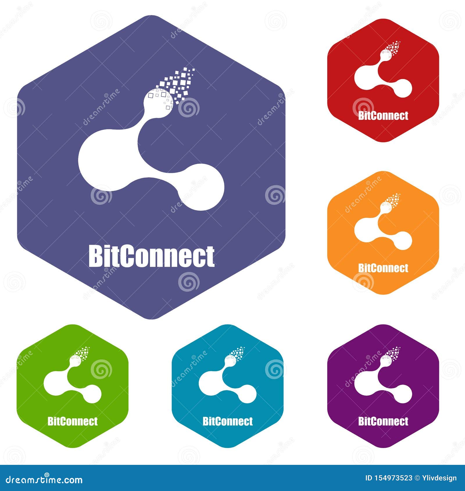 Icono De Bitconnect, Estilo Simple Ilustración del Vector - Ilustración ...