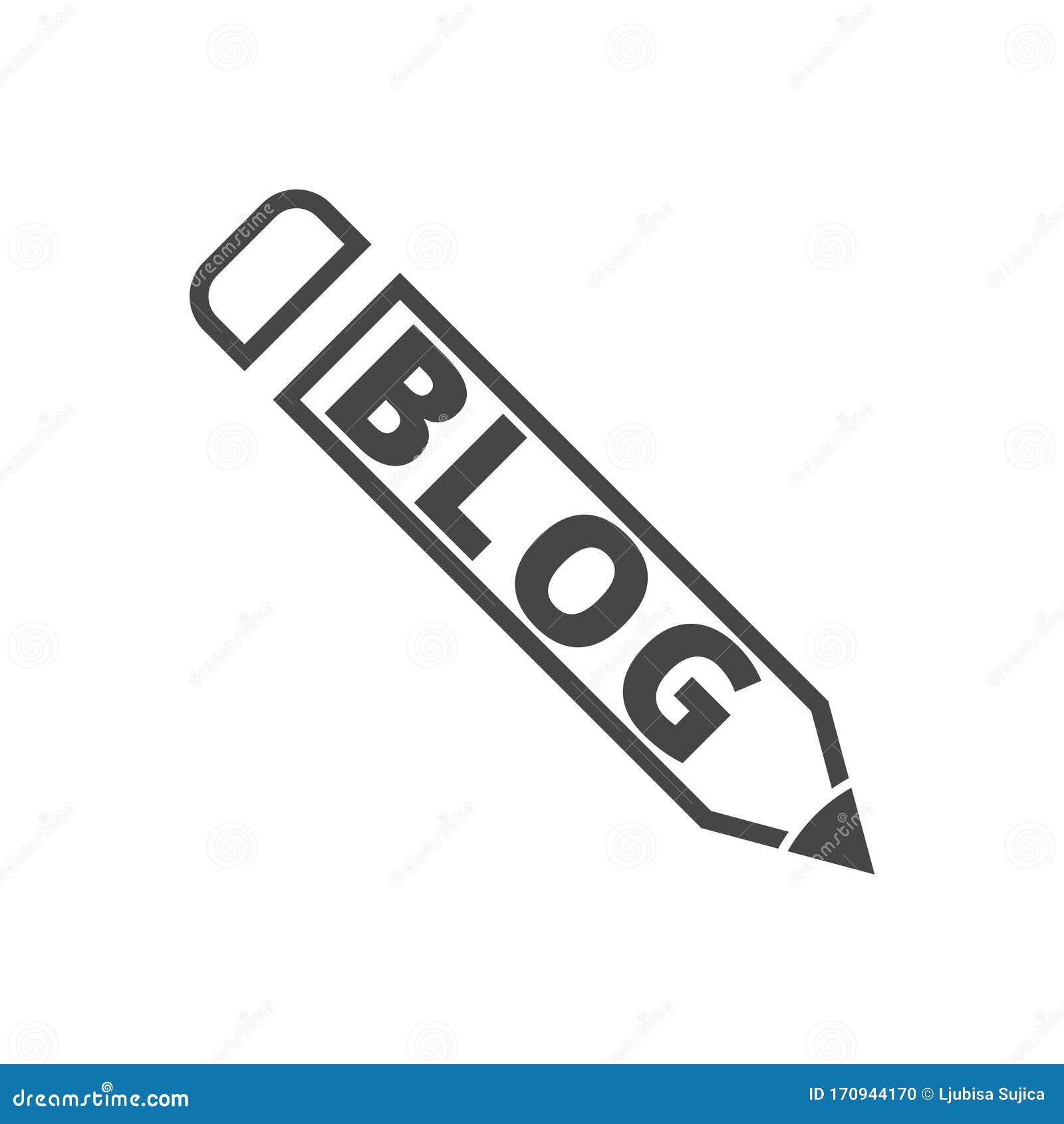 Icono de blog ilustración del vector. Ilustración de mejor - 170944170