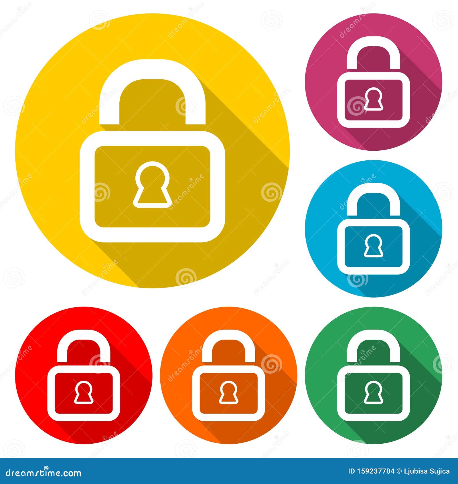 Icono de bloqueo ilustración del vector. Ilustración de seguridad ...