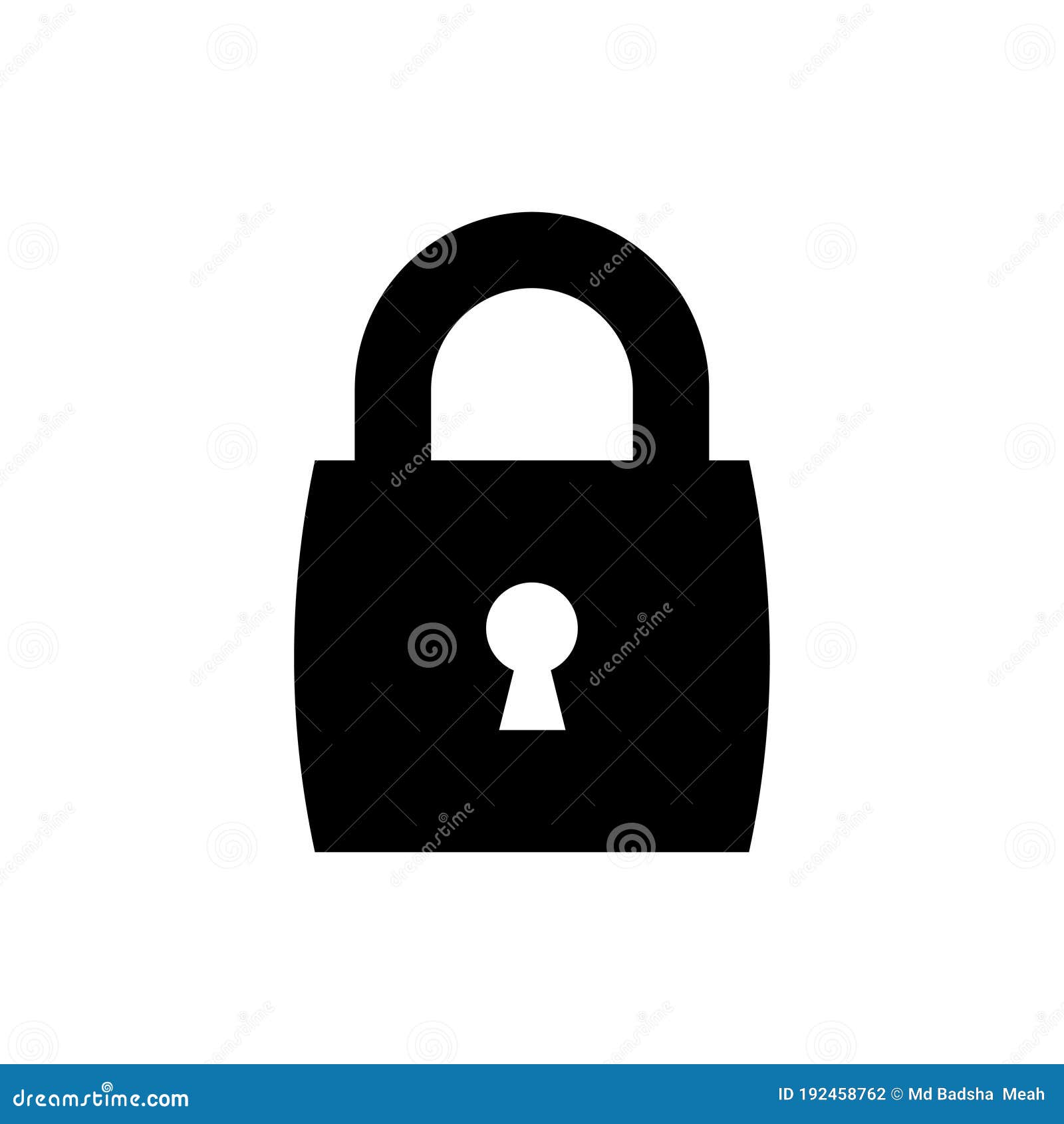 Icono de bloqueo ilustración del vector. Ilustración de seguridad ...