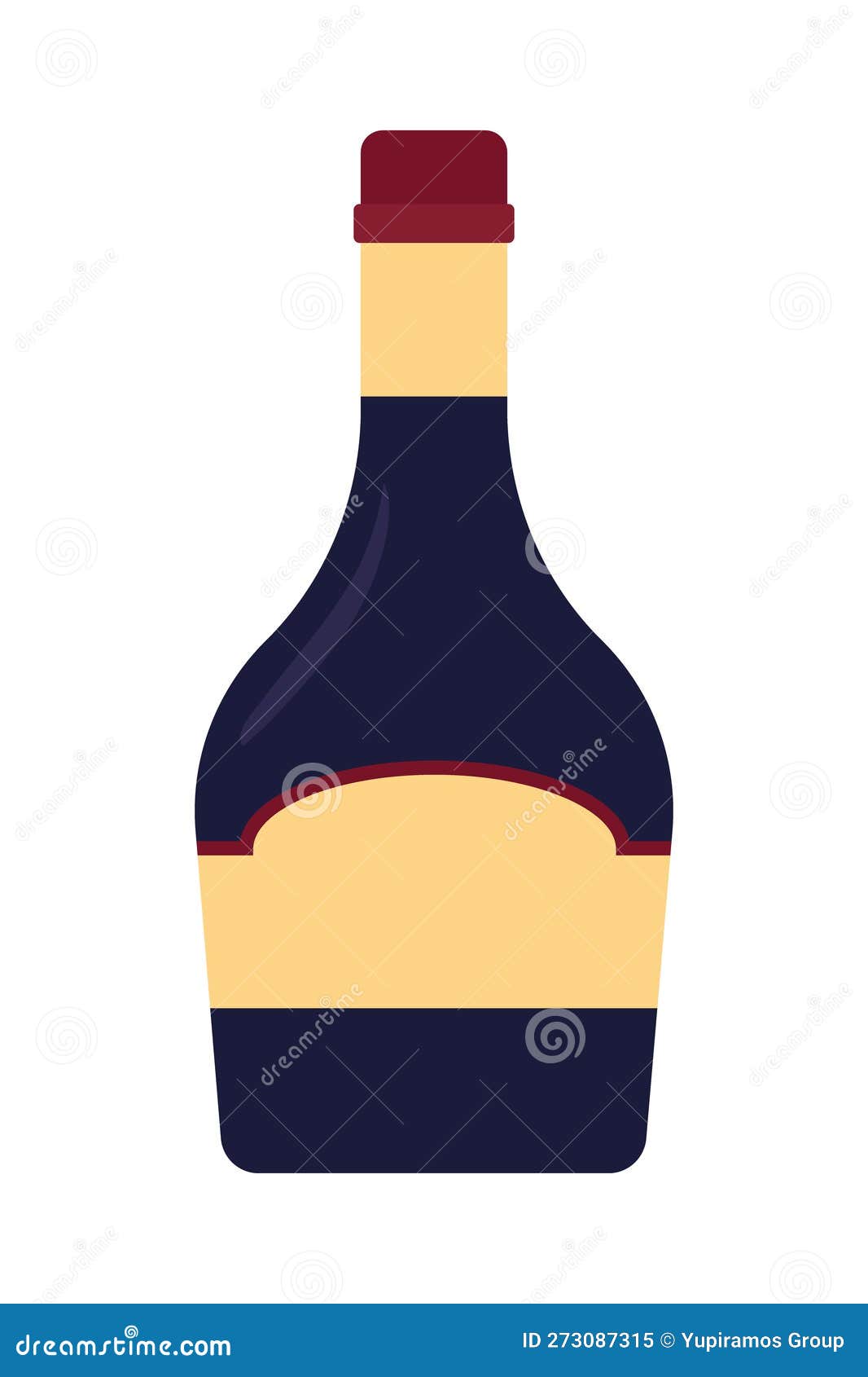 Icono de botella de licor ilustración del vector. Ilustración de vino ...