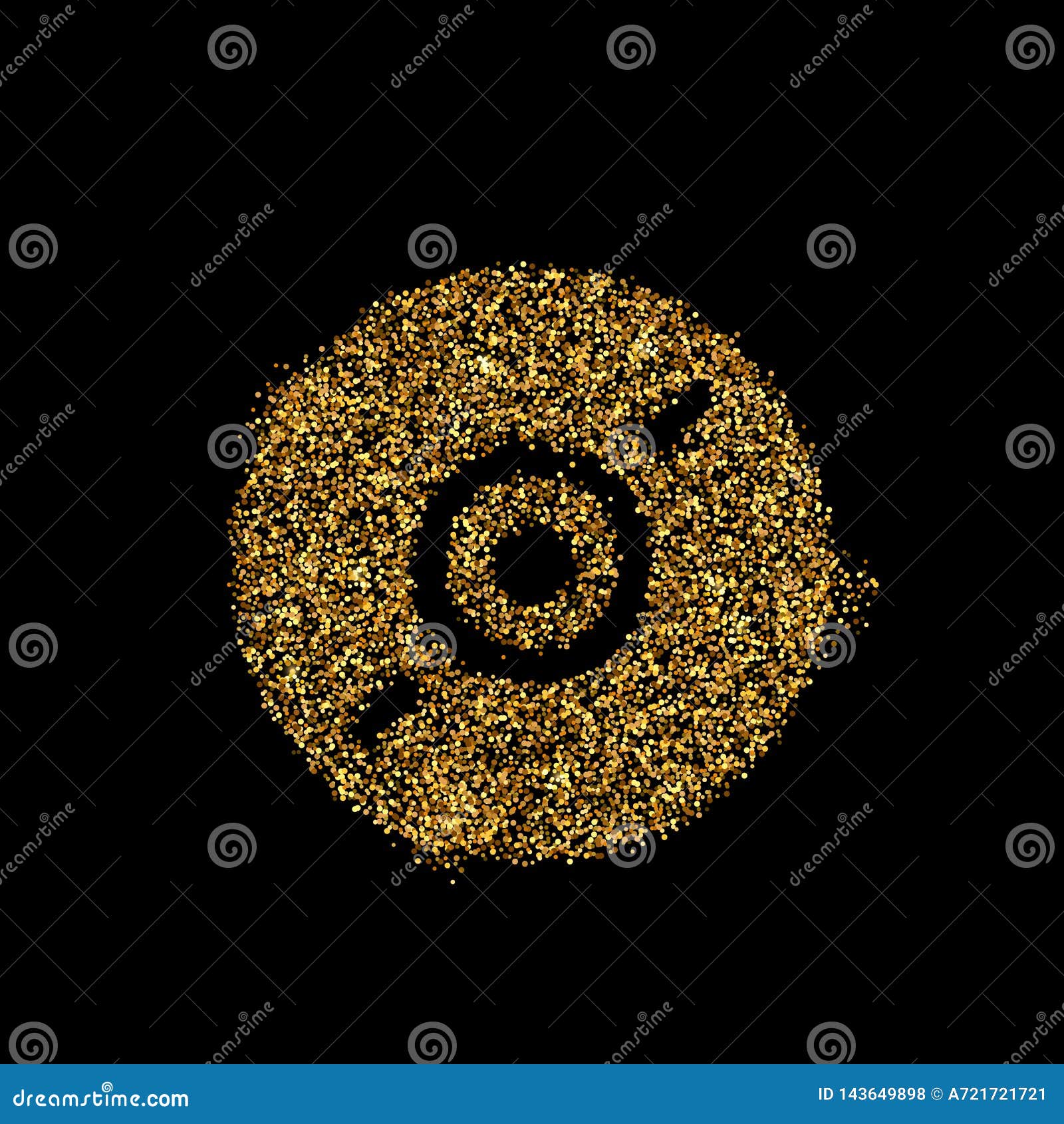 Icono De Brillo Dorado Foto De Archivo Imagen De Arte 143649898