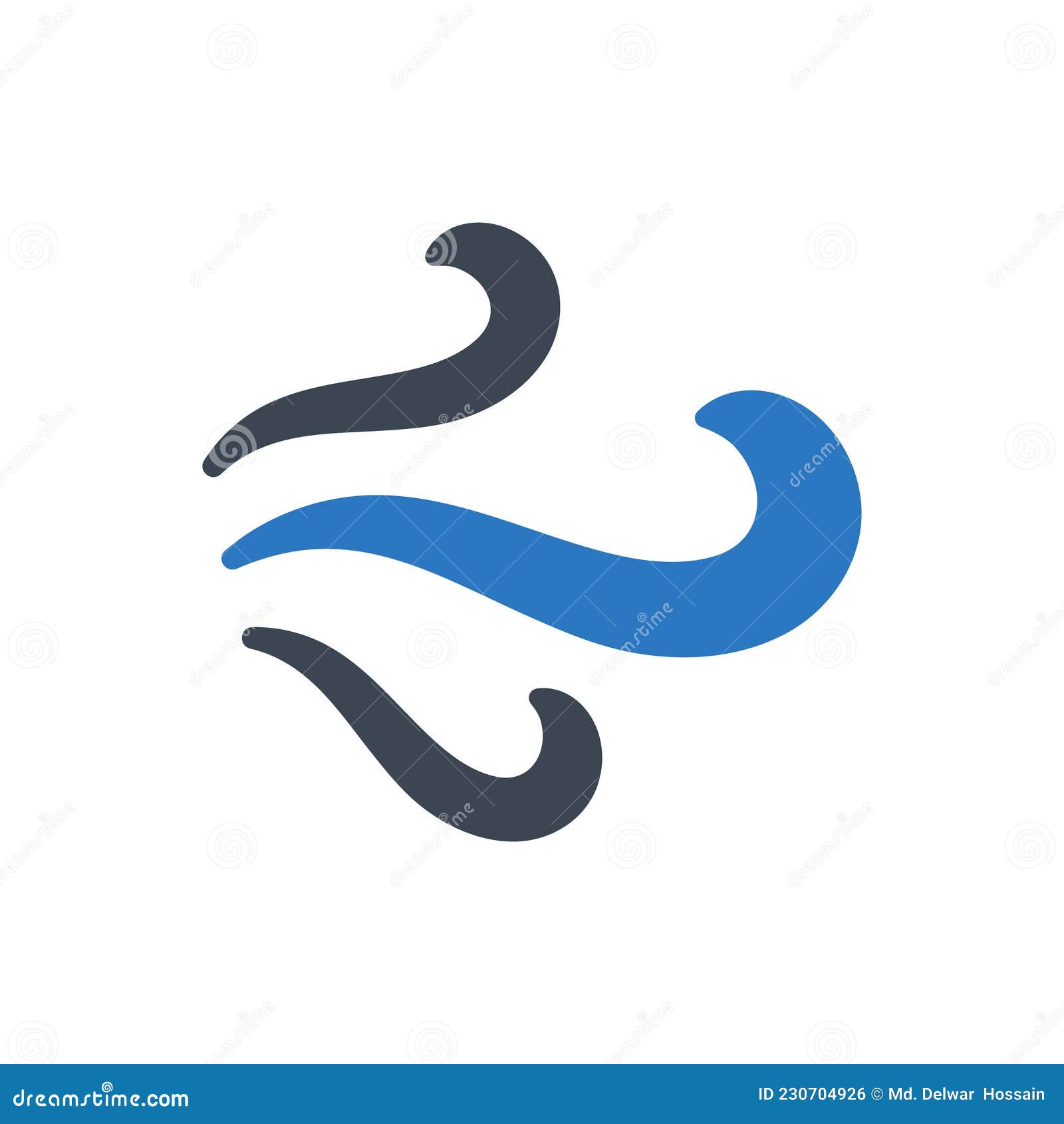 Icono de brisa ilustración del vector. Ilustración de icono - 230704926