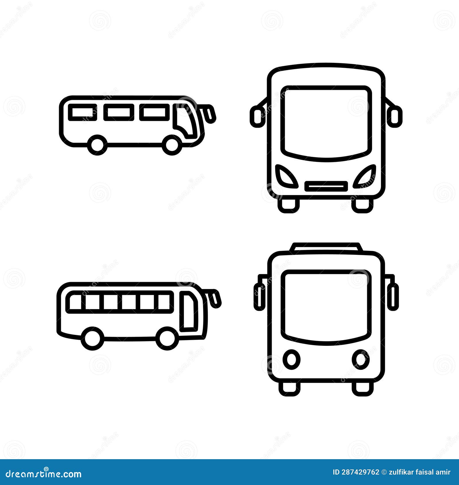 Icono De Bus . Icono De Vector De Bus Ilustración del Vector ...